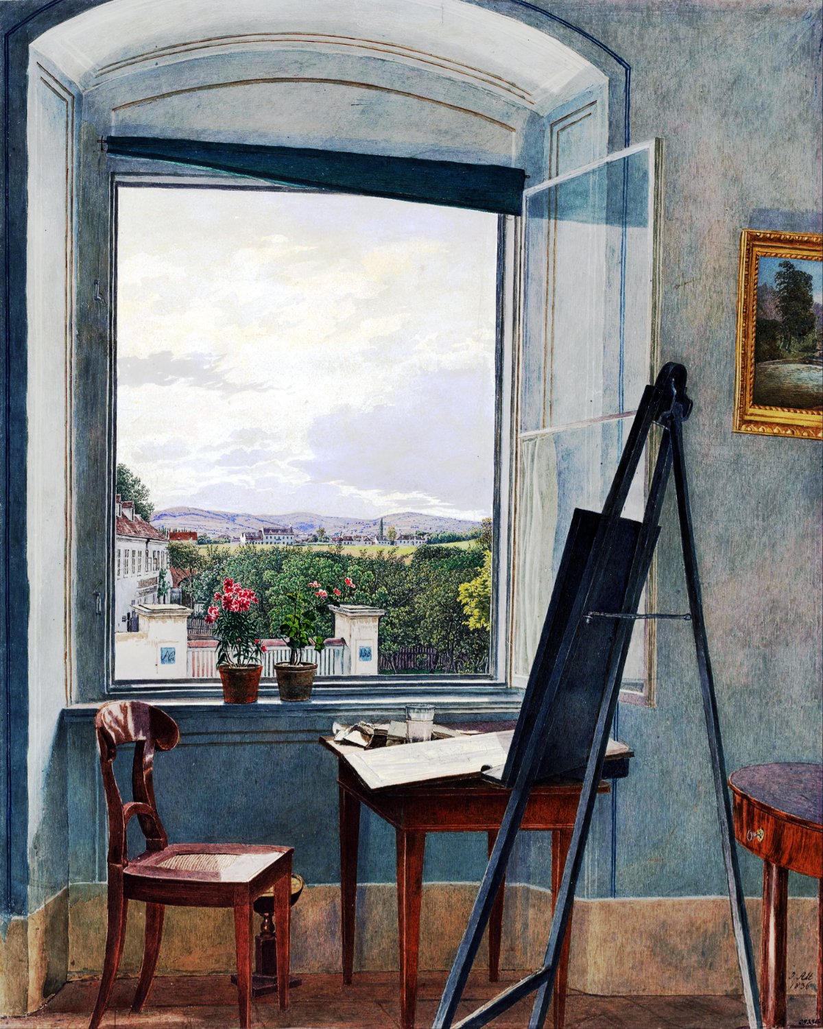 Solve Jakob Alt - (German, 1789-1872) - View from the Artist's Studio ...