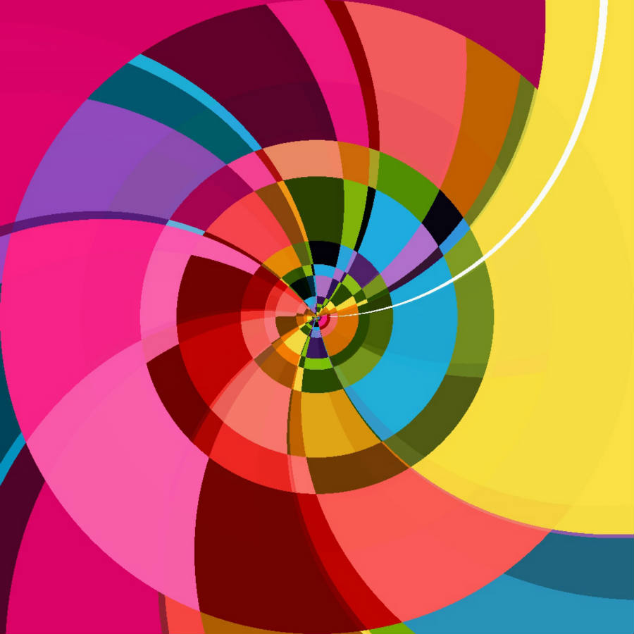 Solve Color Wheel Swirl jigsaw puzzle online with 64 pieces