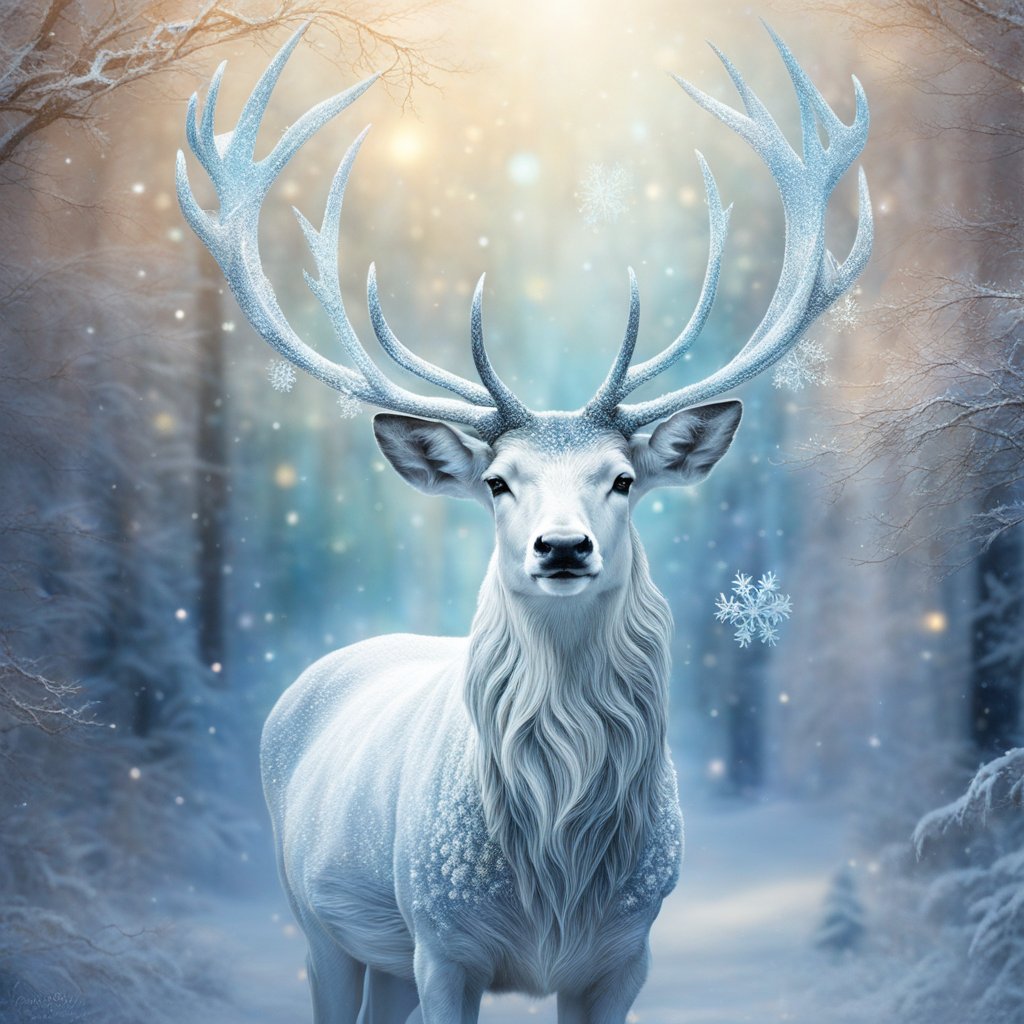 Jigsaw Puzzle | 64 pieces | White Stag Beauty | Jigidi