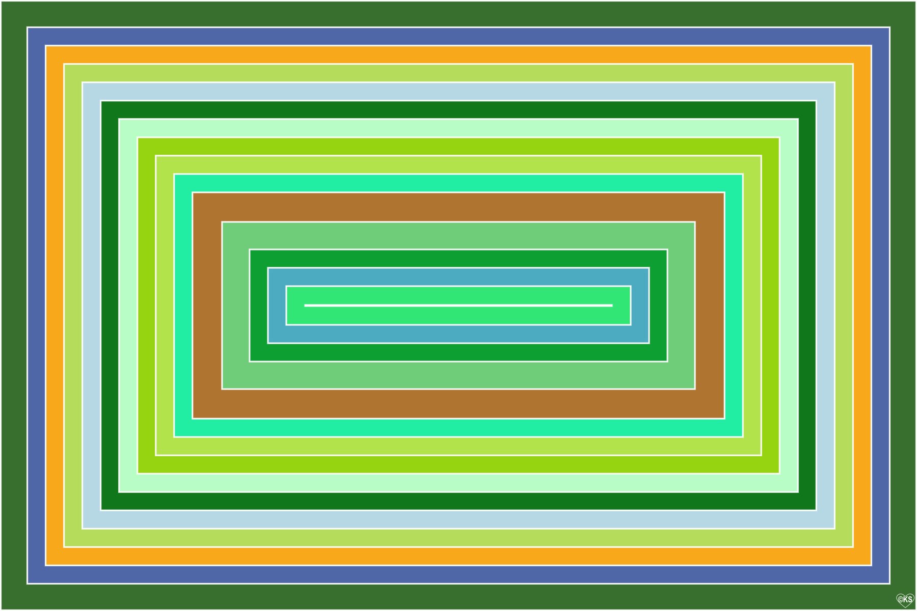 Solve Concentric Rectangles!! ~ M jigsaw puzzle online with 96 pieces