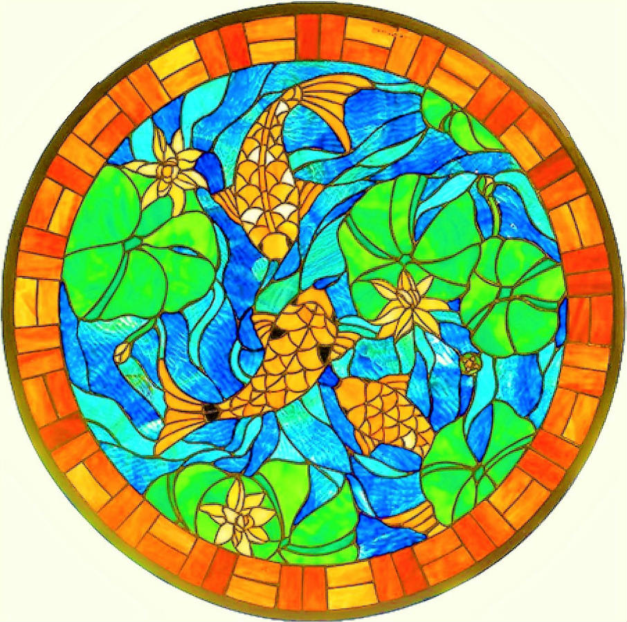 Solve Tiffany Style Stained Glass Window jigsaw puzzle online with 81 ...