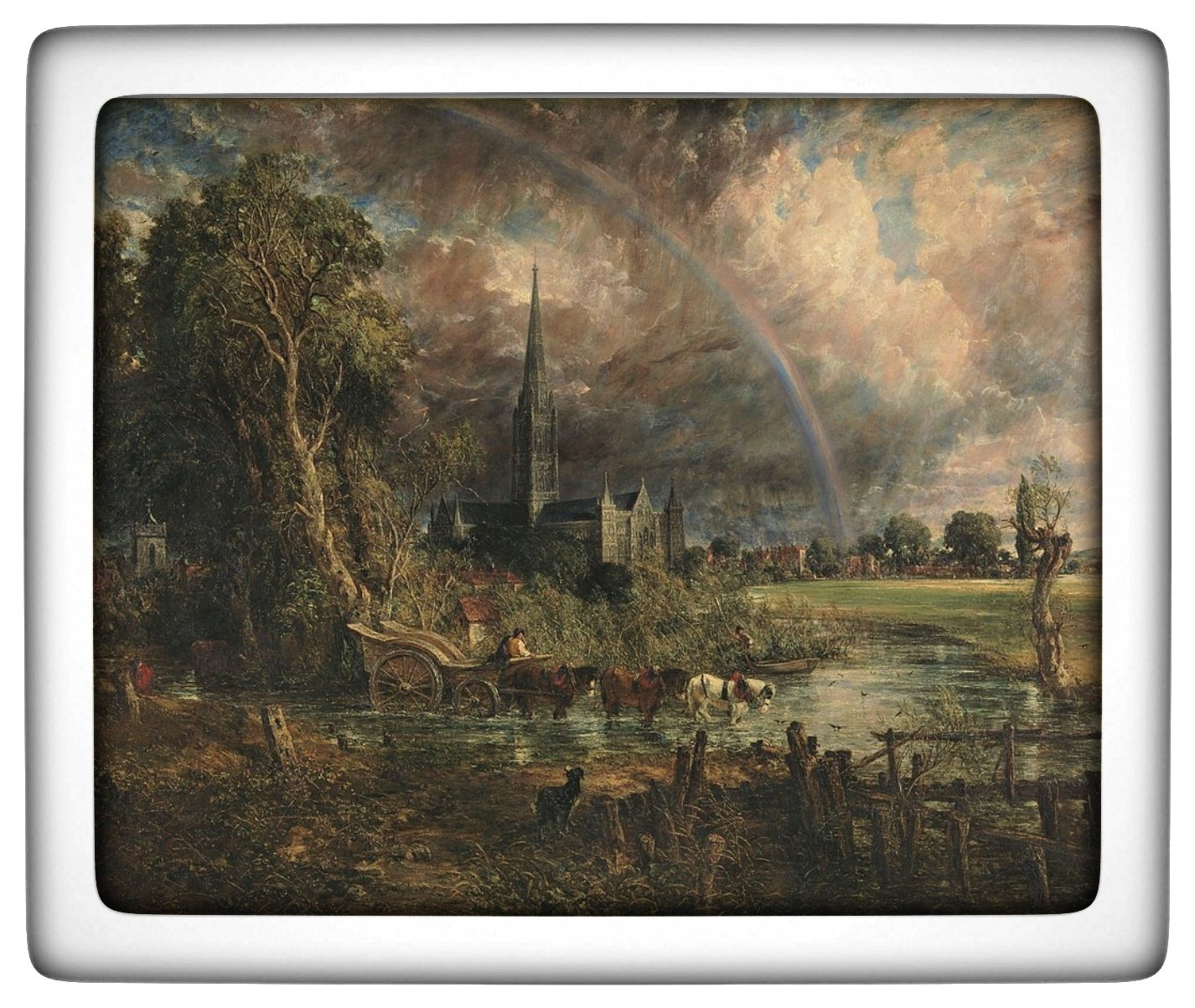 Solve Salisbury Cathedral jigsaw puzzle online with 120 pieces