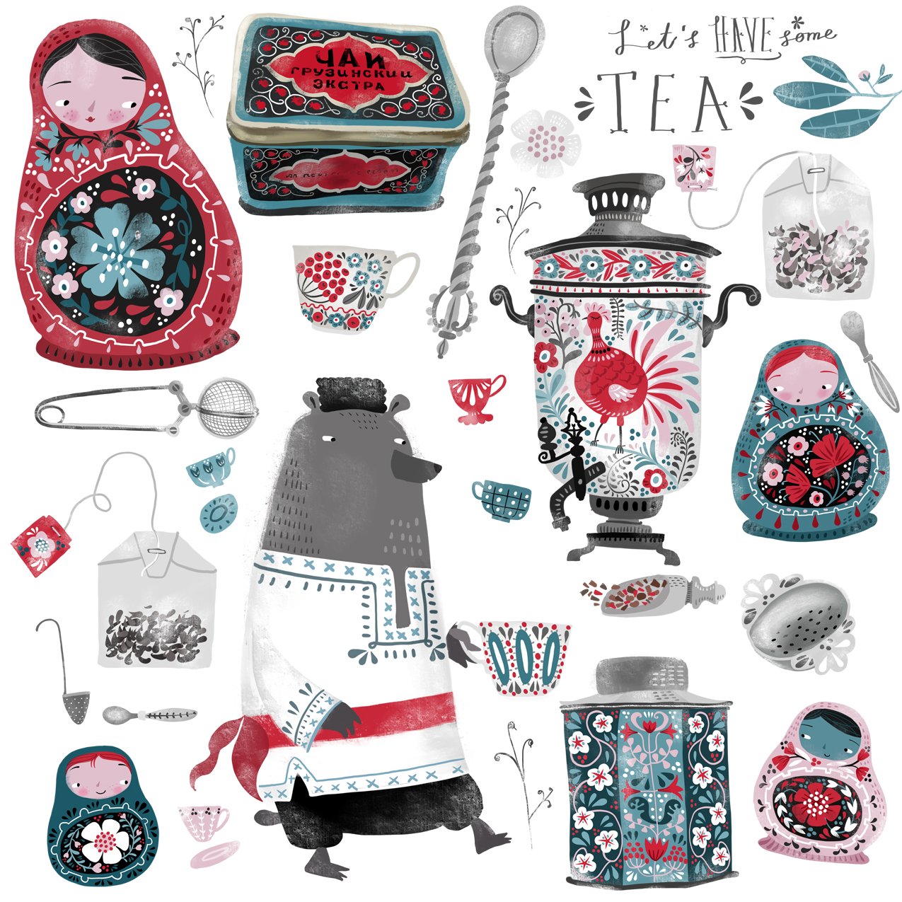 Solve gilland_NRL_Metcolors_MakeMerryMakeTeaH015 jigsaw puzzle online ...