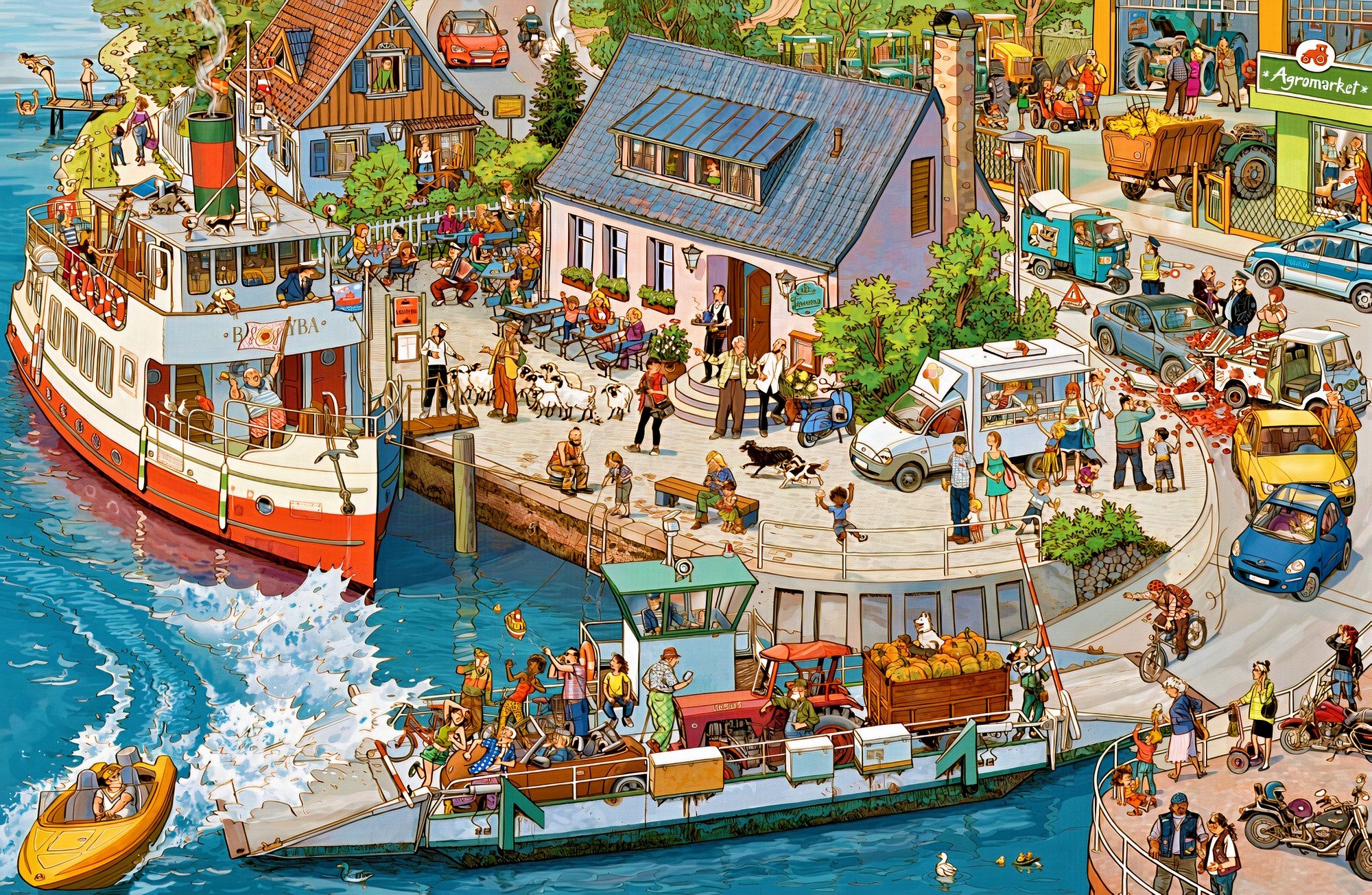 Solve Ship and Ferry jigsaw puzzle online with 70 pieces