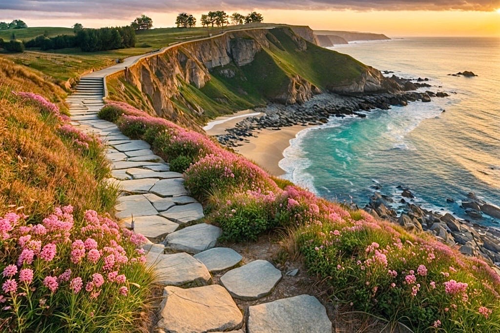 Solve Path along the Edge jigsaw puzzle online with 96 pieces