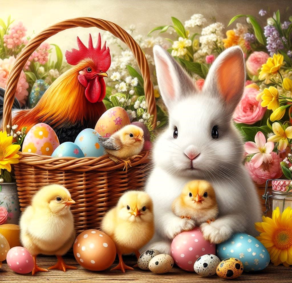 Solve Easter jigsaw puzzle online with 36 pieces