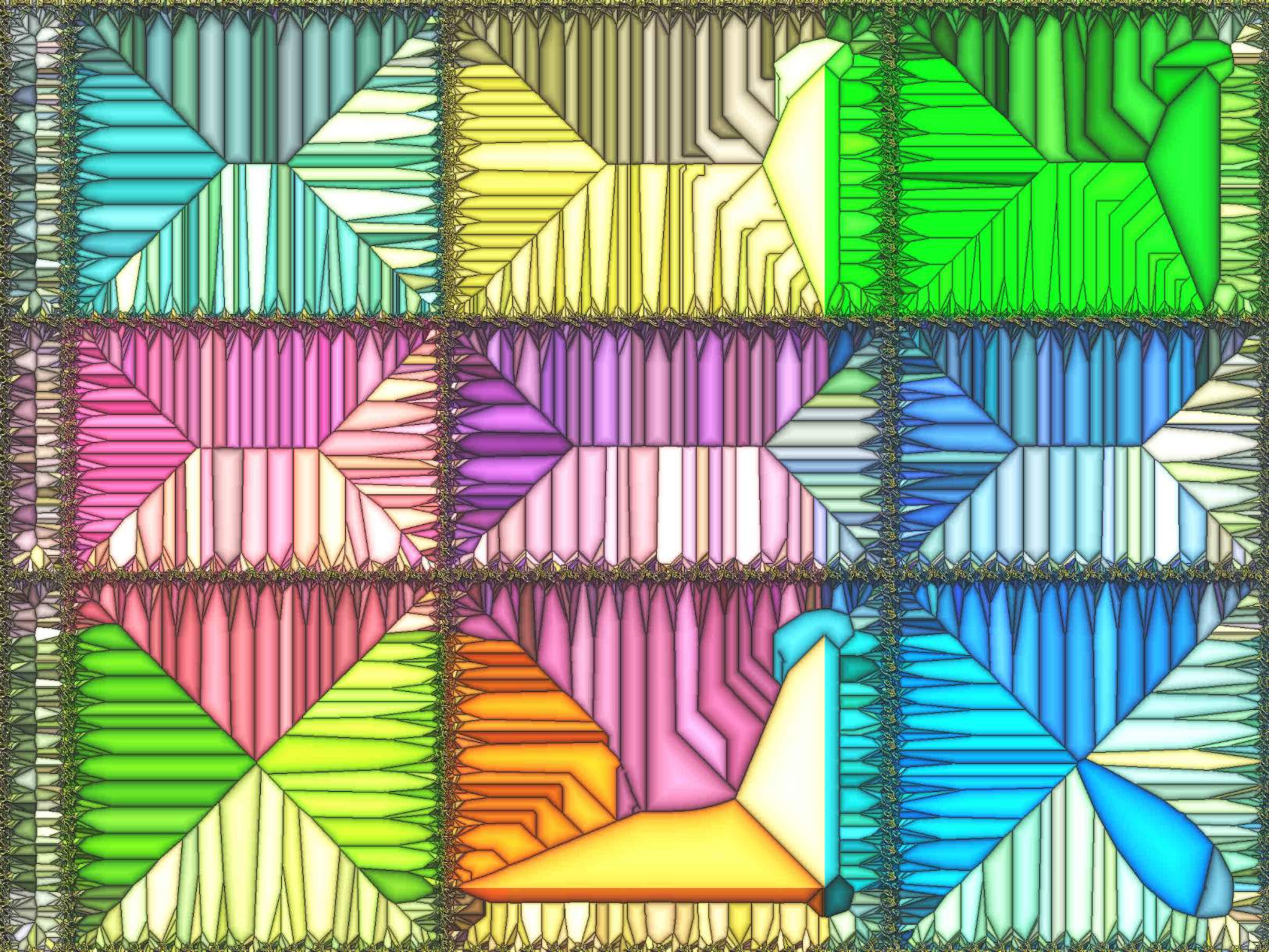 Solve Theme: Rectangles and Squares jigsaw puzzle online with 130 pieces