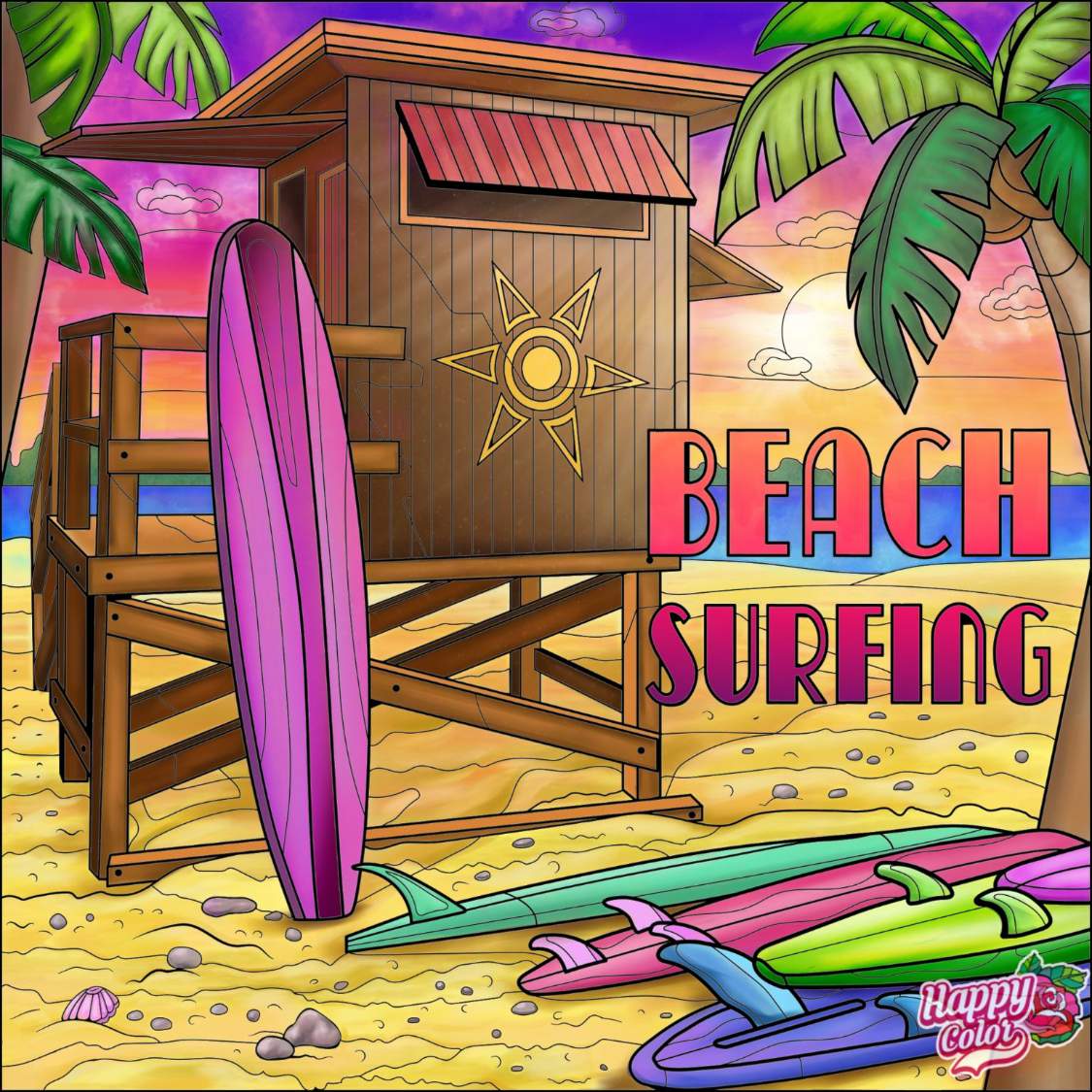 Solve PUZZLE - Beach Surfing jigsaw puzzle online with 81 pieces