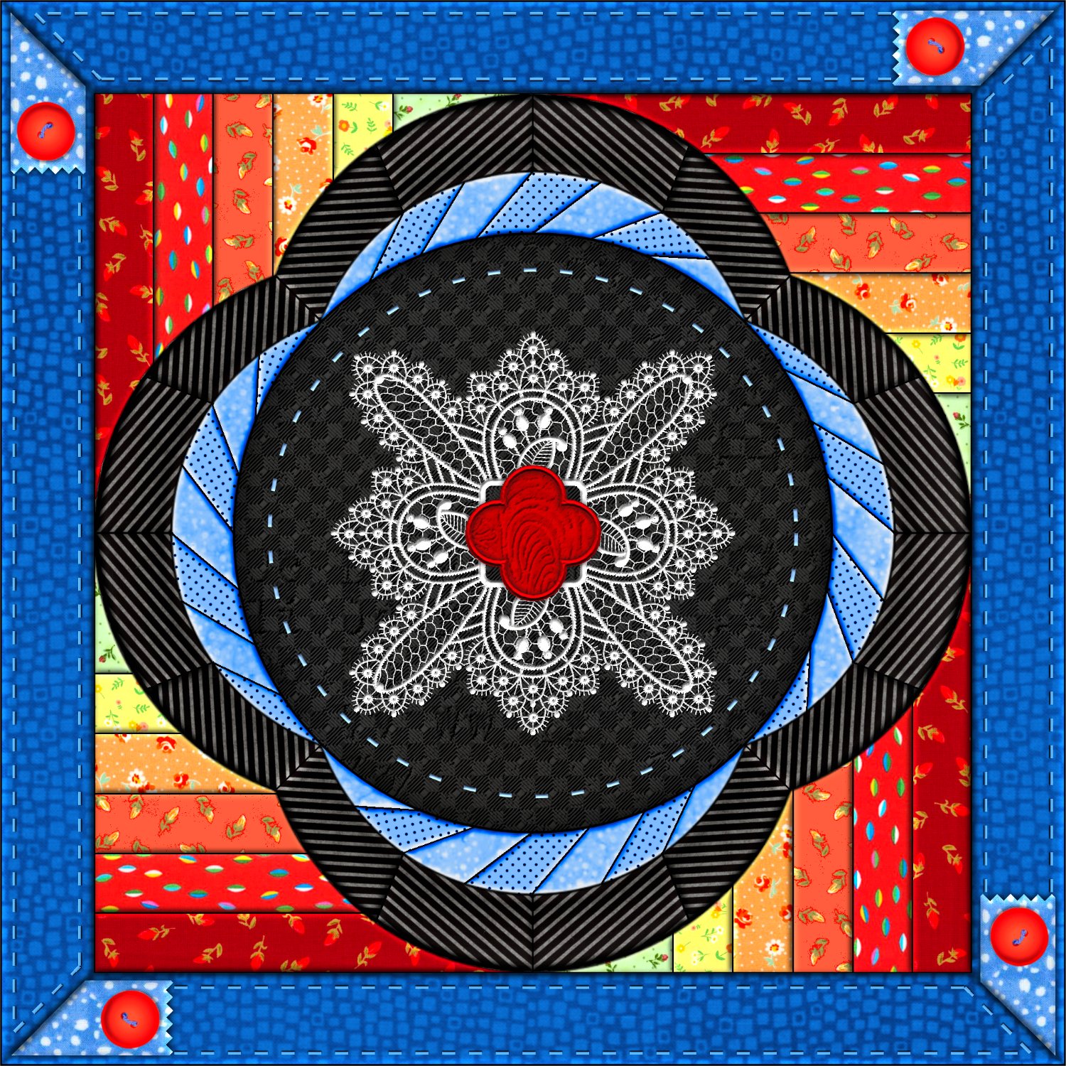 Solve Geometry Class ~ The Quatrefoil jigsaw puzzle online with 100 pieces