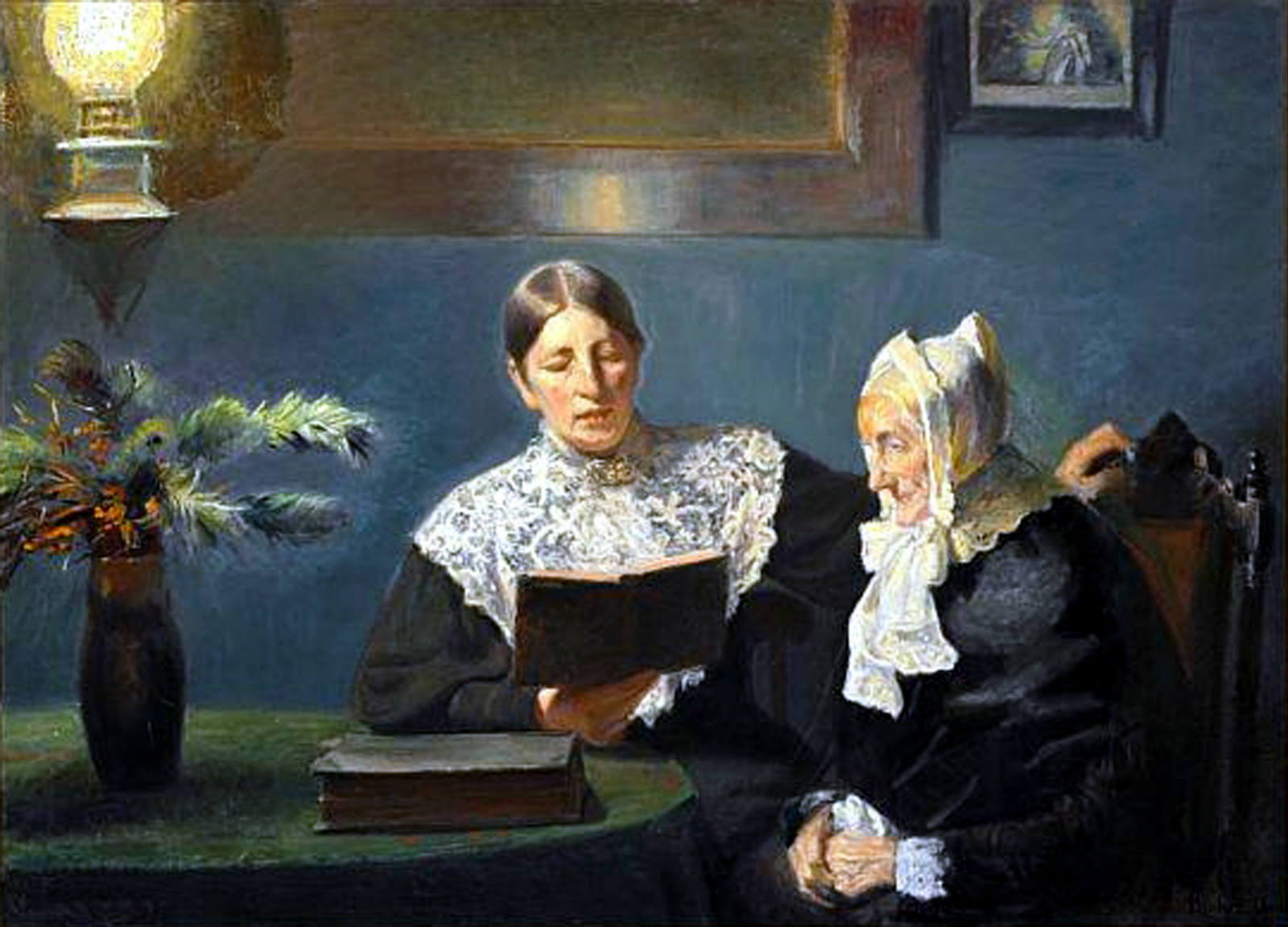 Solve Michael Ancher (1849-1927) - Anna and her mother jigsaw puzzle ...