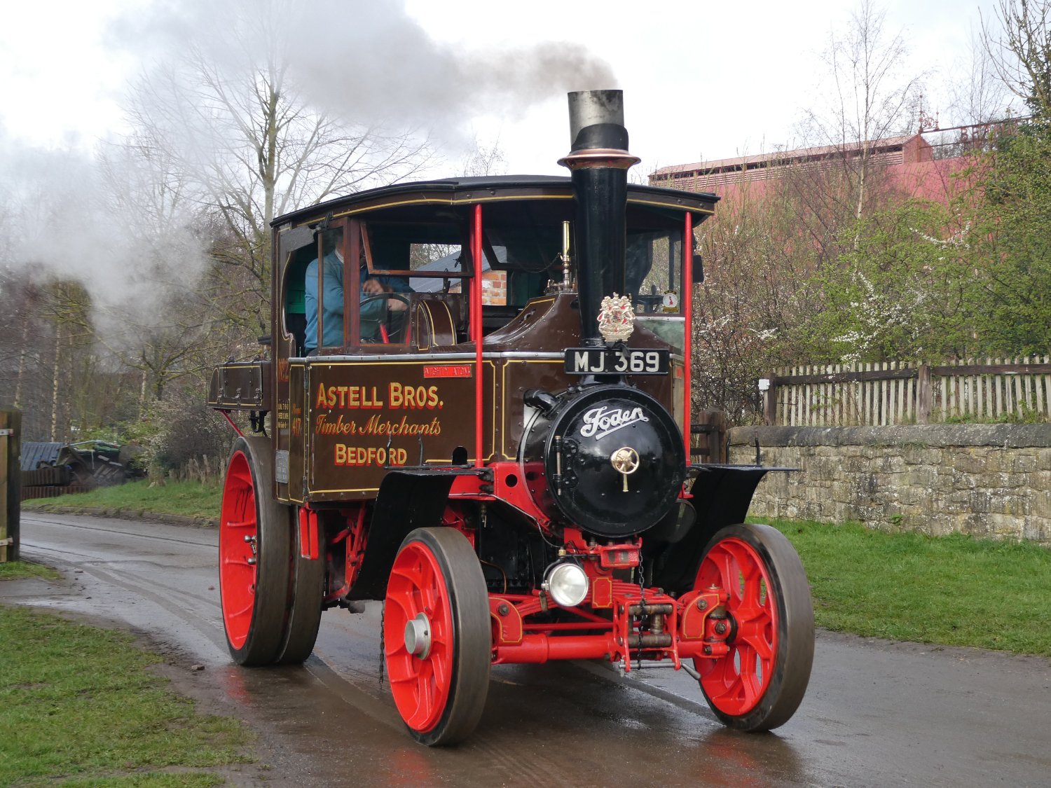 Solve Foden Steam Tractor No.14078 'Mighty Atom' jigsaw puzzle online ...