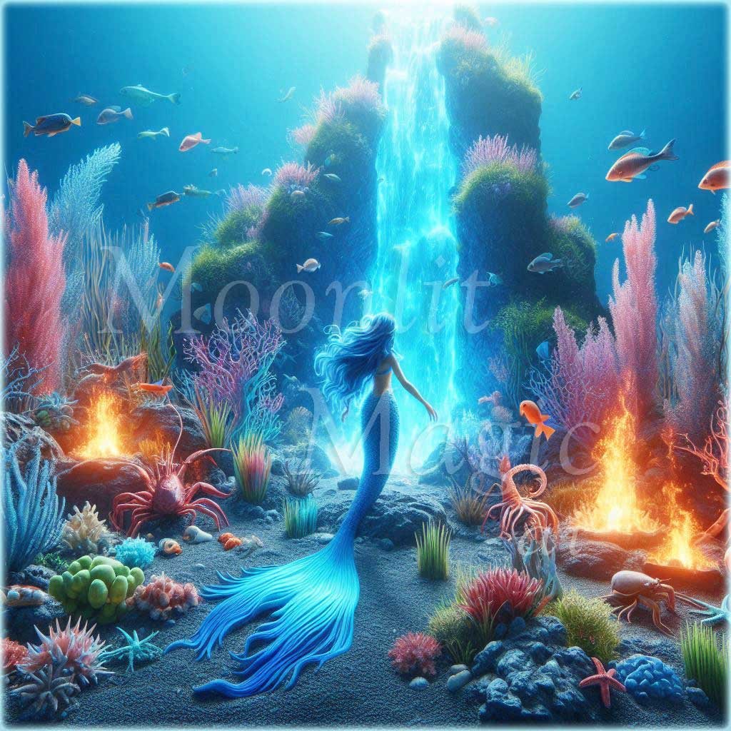 Solve The Wishing Waterfall jigsaw puzzle online with 9 pieces