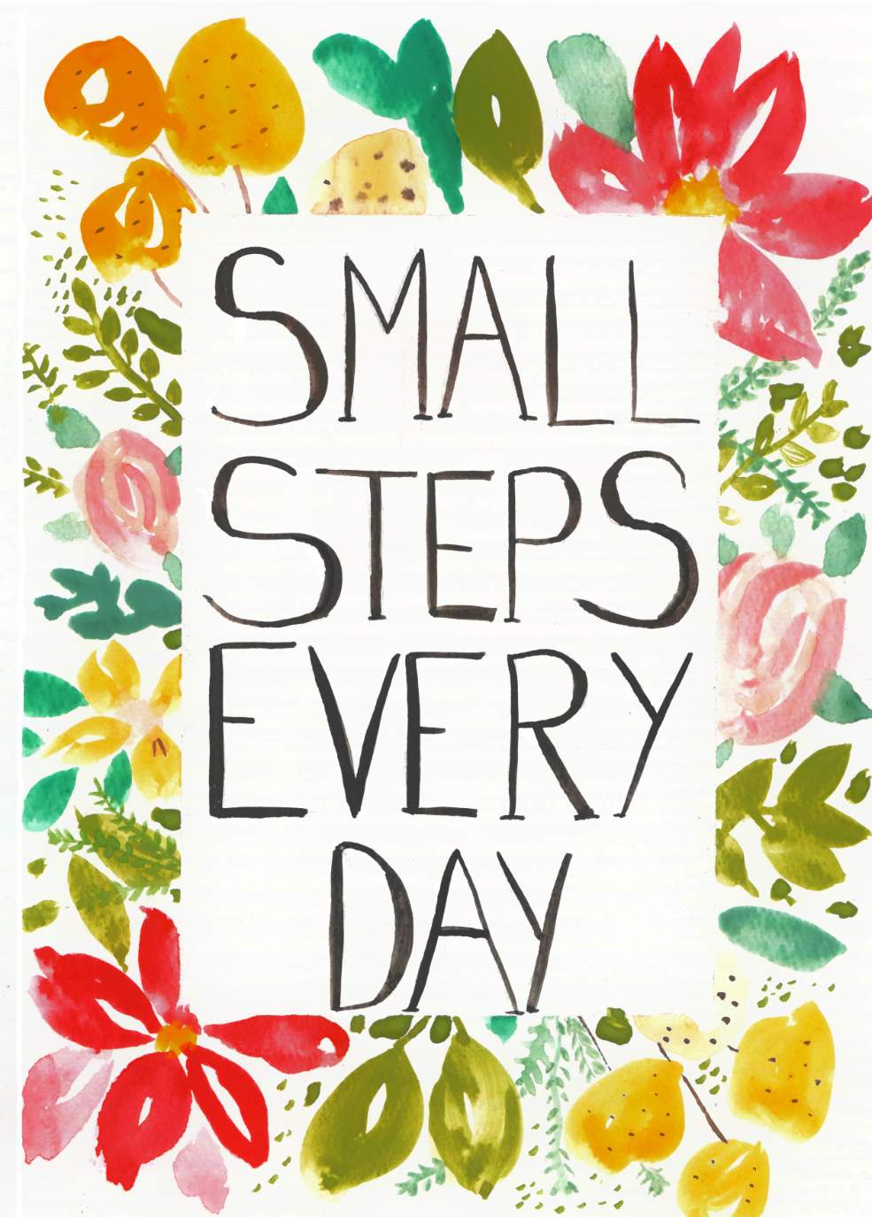 Solve Small steps every day jigsaw puzzle online with 88 pieces