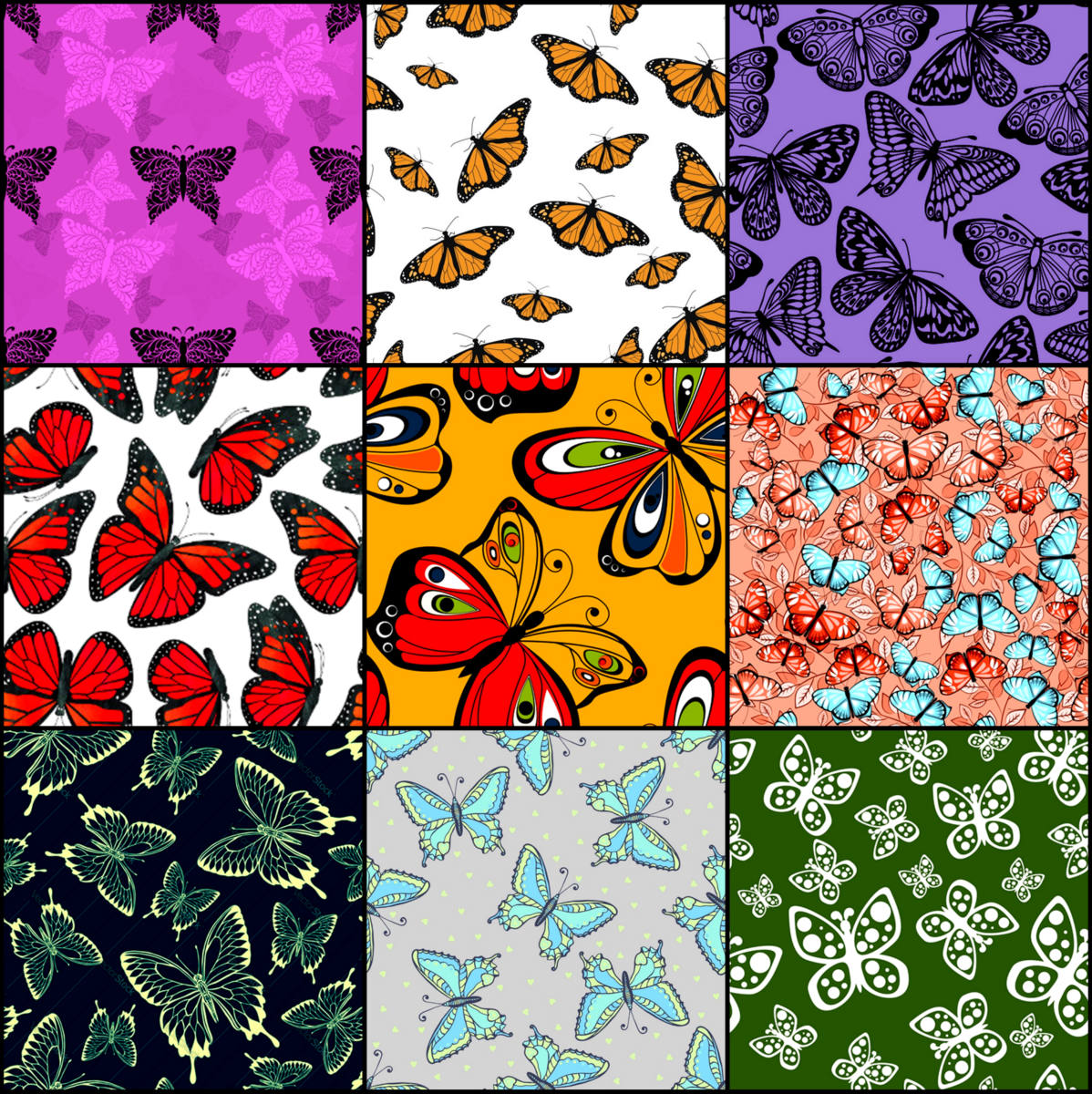 Solve Butterfly pattern 3 jigsaw puzzle online with 144 pieces