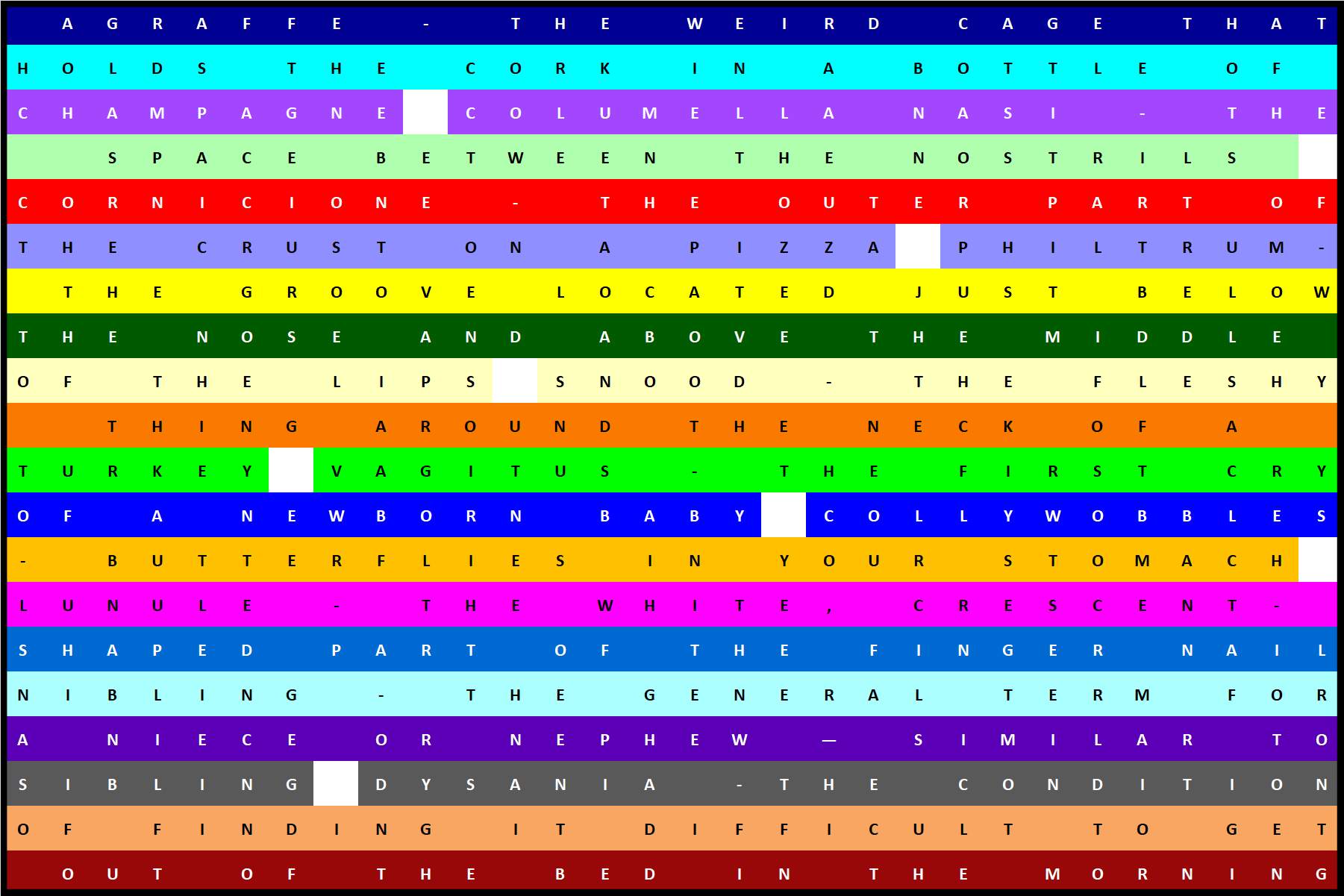 Solve Word 179 The Name for that Is... 600 jigsaw puzzle online with ...