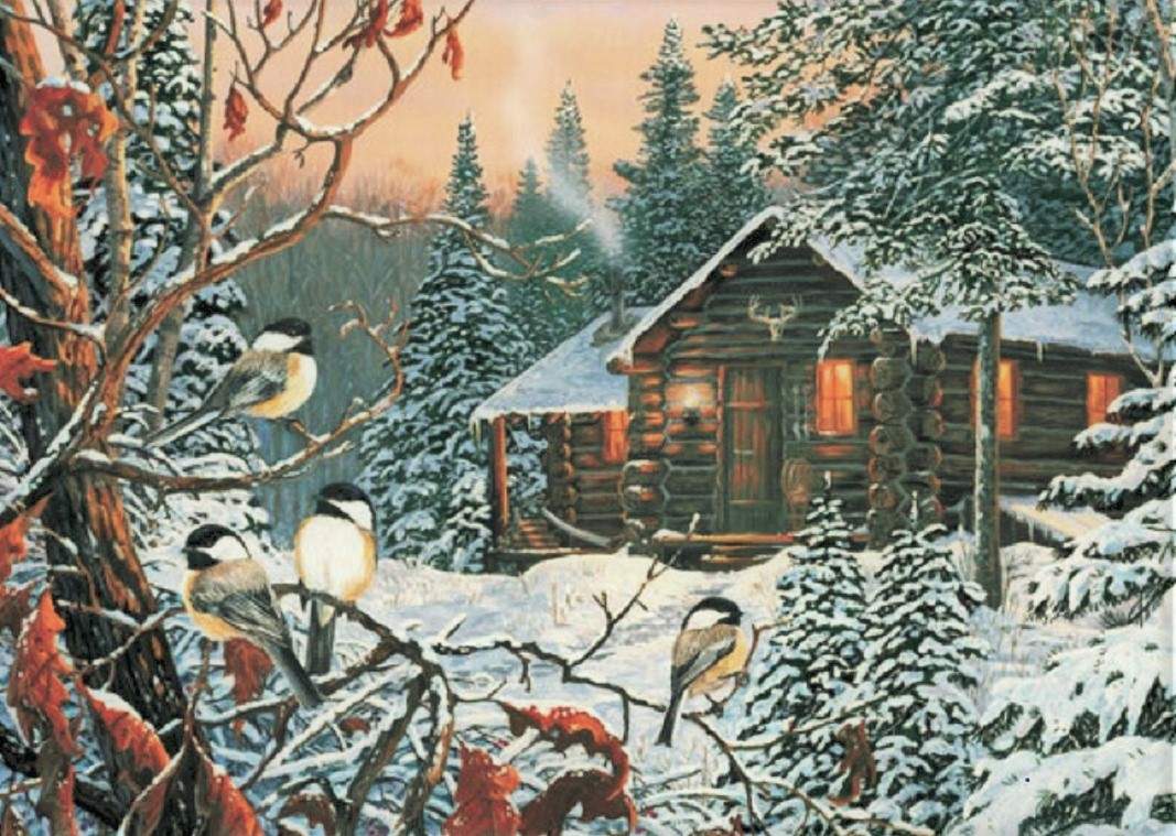 Solve "Chickadee Winter" jigsaw puzzle online with 221 pieces