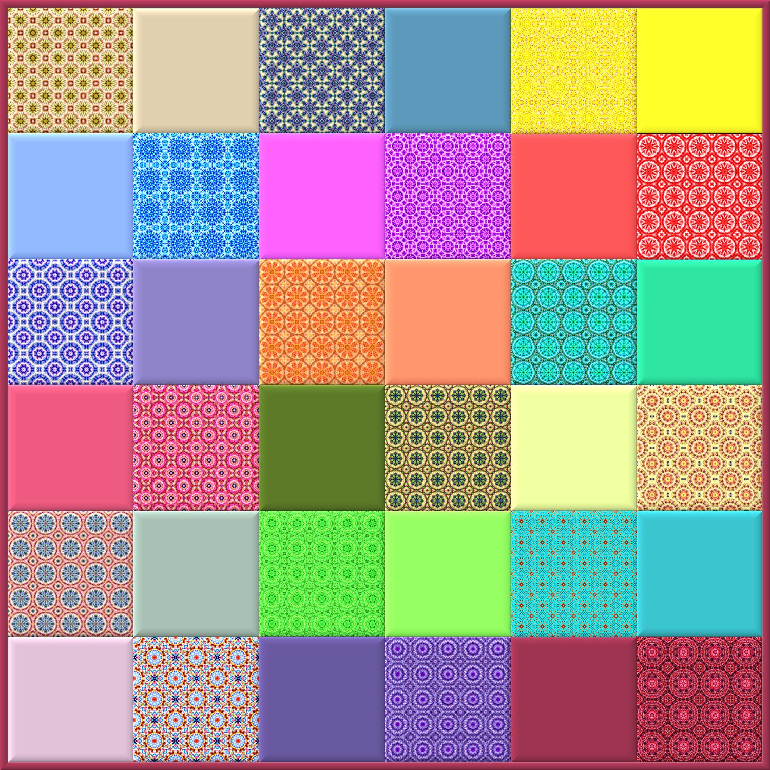 Solve Kaleido Tiles jigsaw puzzle online with 100 pieces