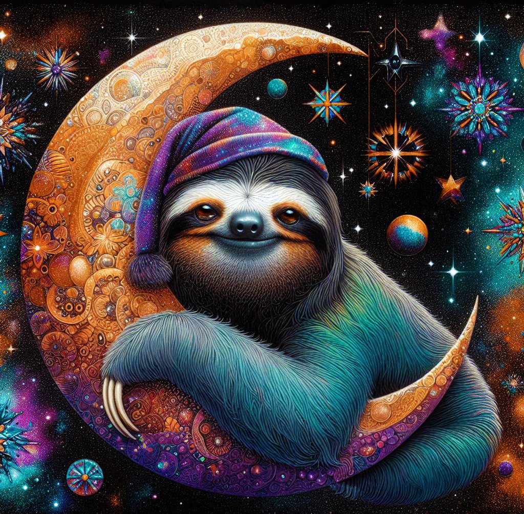 Jigsaw Puzzle | 49 pieces | Sawyer Sloth ready for bed time on a ...