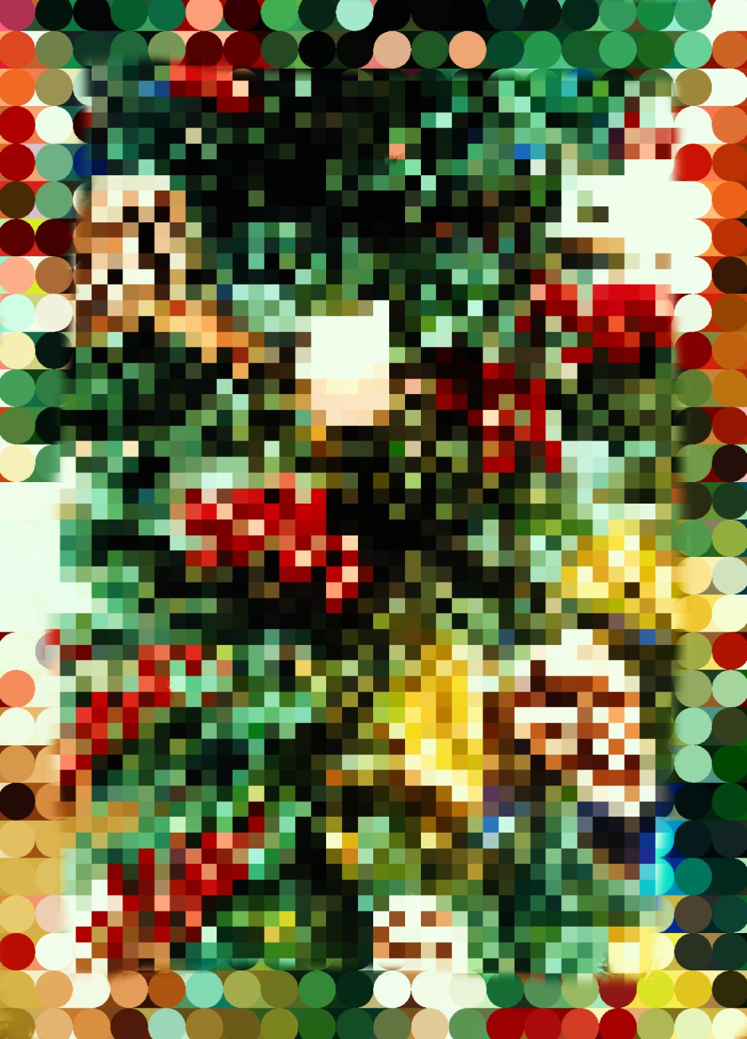 Solve Pixel and dots challenge jigsaw puzzle online with 588 pieces