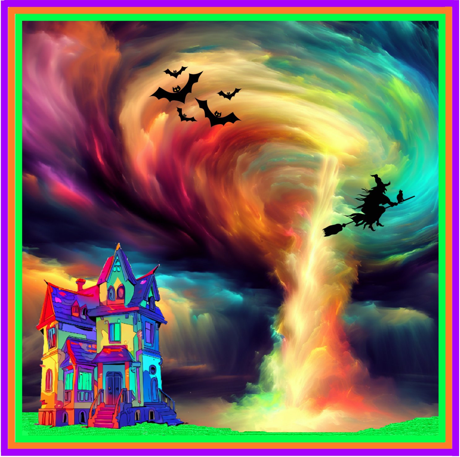Jigsaw Puzzle | 196 pieces | Halloween Tornado | Jigidi