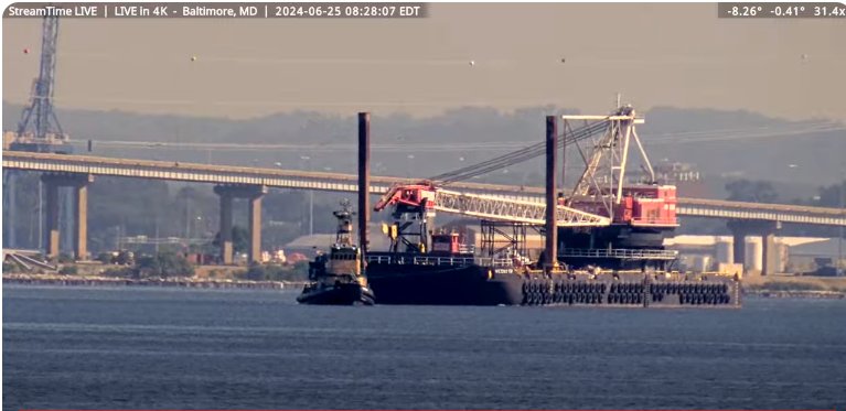 Solve Crane Weeks 533 leaving Baltimore 2024-06-25, Stream Time LIVE ...
