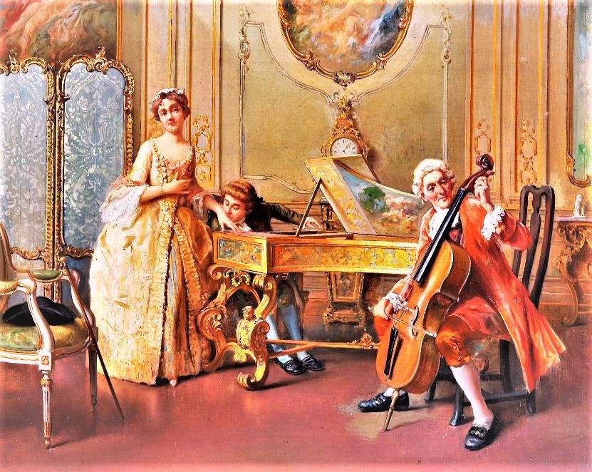 Jigsaw Puzzle | Rococo music scene | 130 pieces | Jigidi