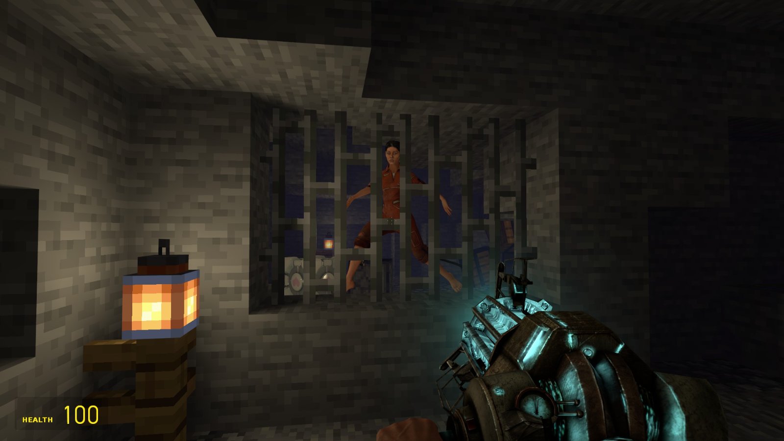 Solve Portal X Minecraft jigsaw puzzle online with 40 pieces