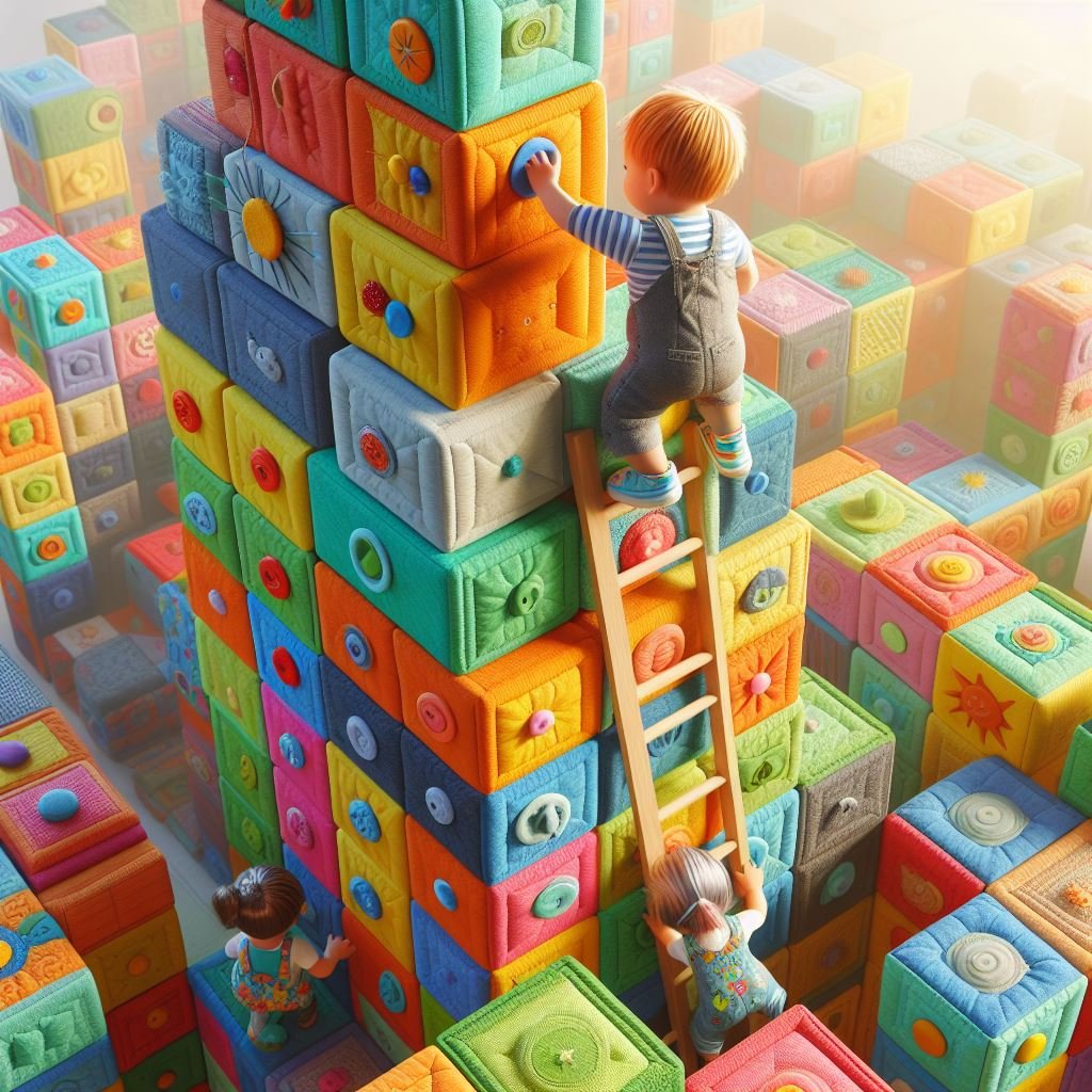 Solve Nursery Blocks jigsaw puzzle online with 100 pieces