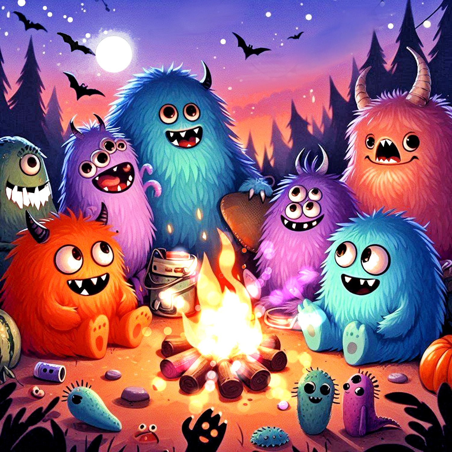 Solve HALLOWEEN MONSTER PARTY jigsaw puzzle online with 225 pieces
