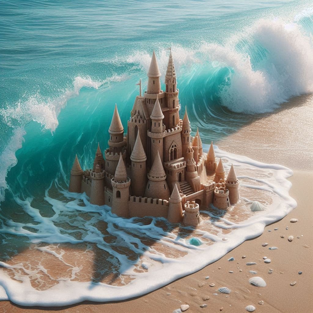 Jigsaw Puzzle | 49 pieces | Sandcastle | Jigidi