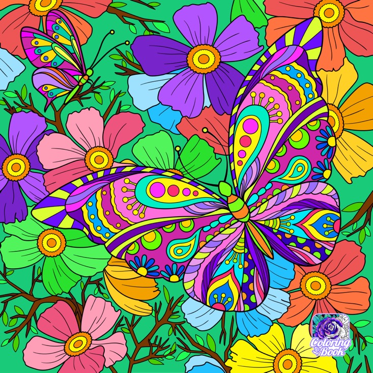 Solve Fanciful Butterfly jigsaw puzzle online with 16 pieces