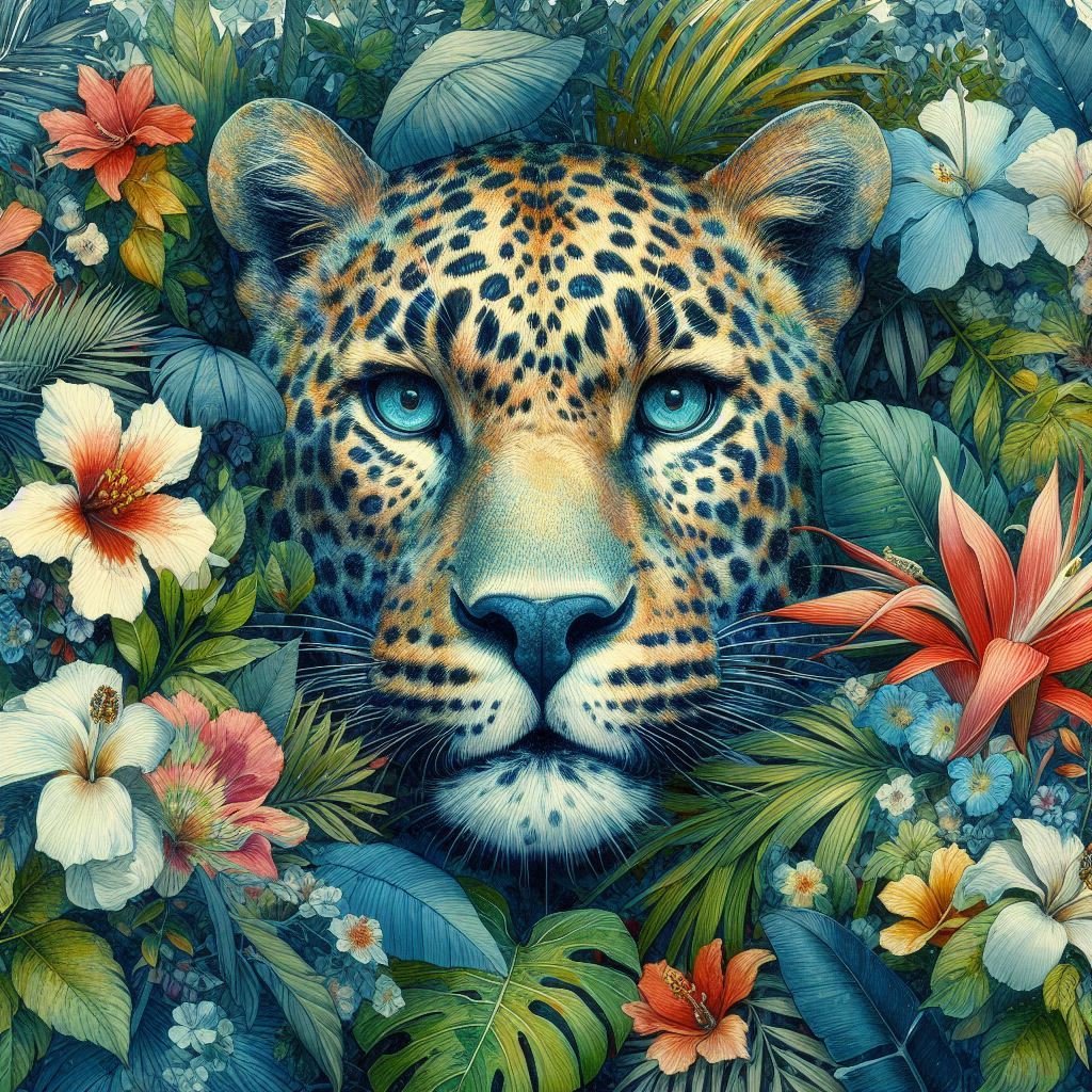 Solve The leopard (resize 9 to 306 pieces) jigsaw puzzle online with 81 ...