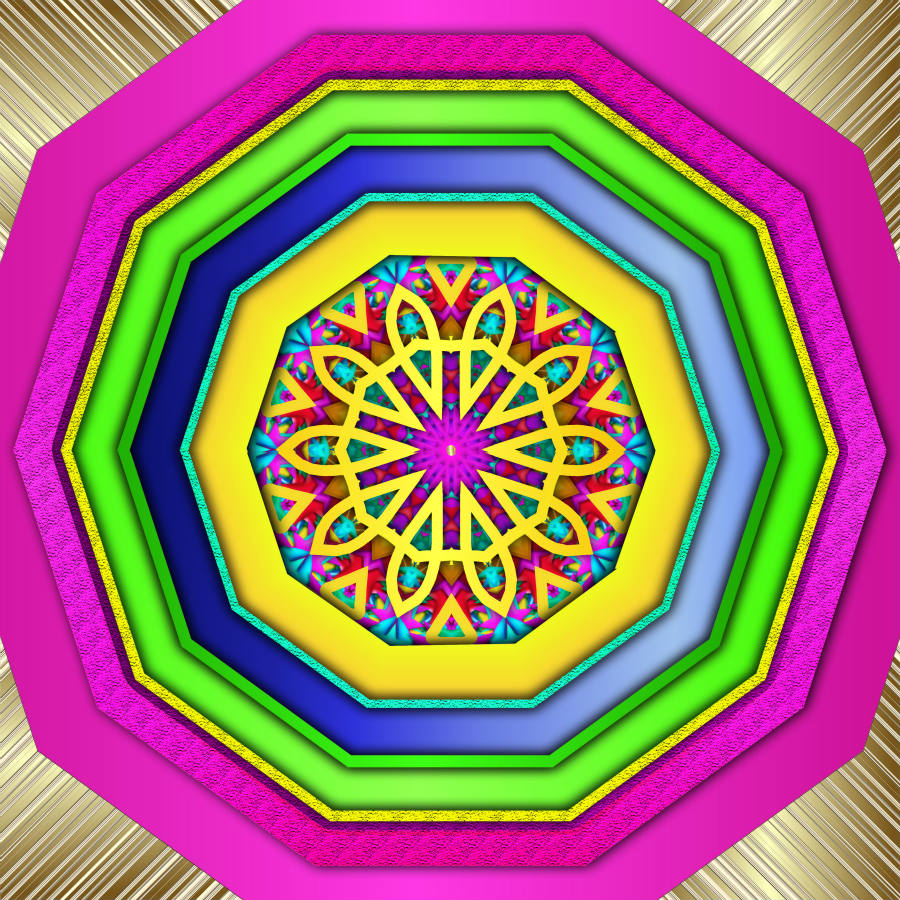 Solve KALEIDO OF MANY FRAMES jigsaw puzzle online with 36 pieces