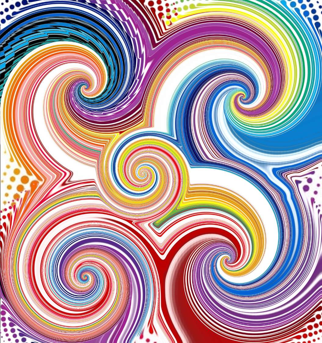 Solve Abstract Swirls jigsaw puzzle online with 72 pieces