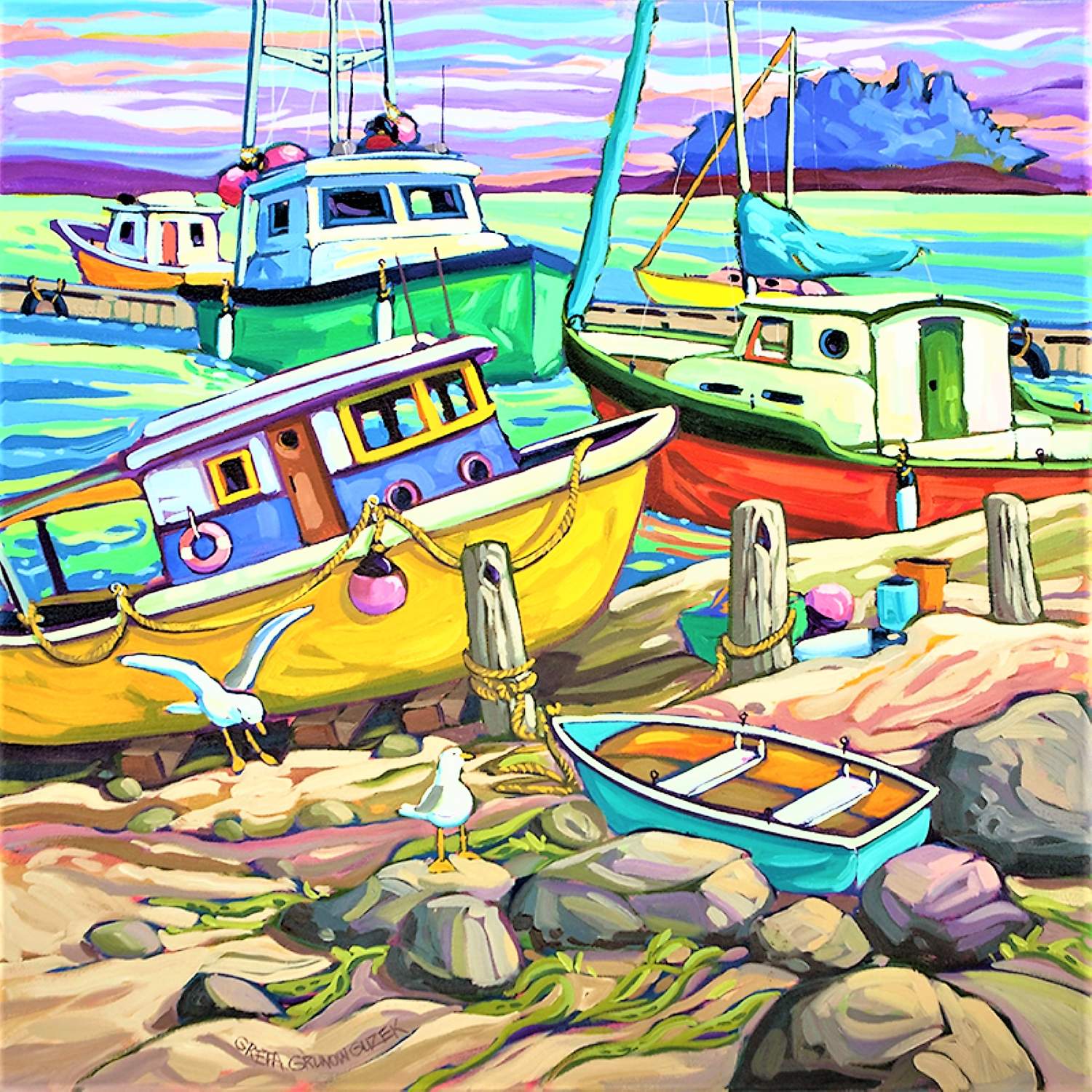 Solve Colorful Boats jigsaw puzzle online with 600 pieces