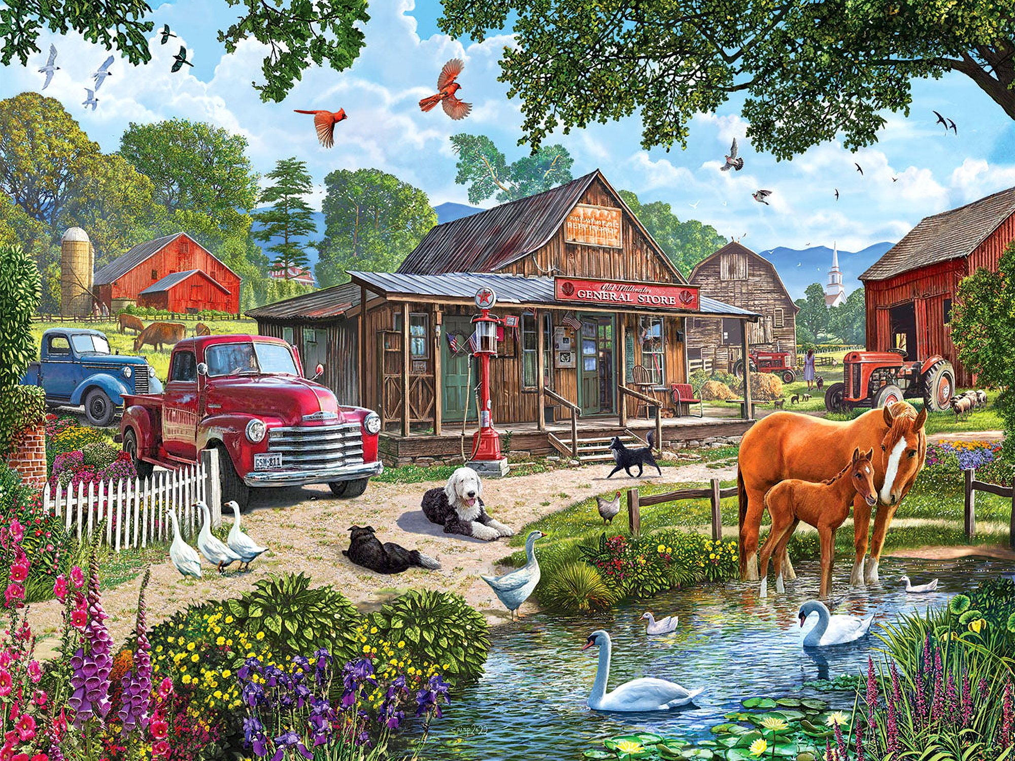 Solve Rustic General Store jigsaw puzzle online with 352 pieces
