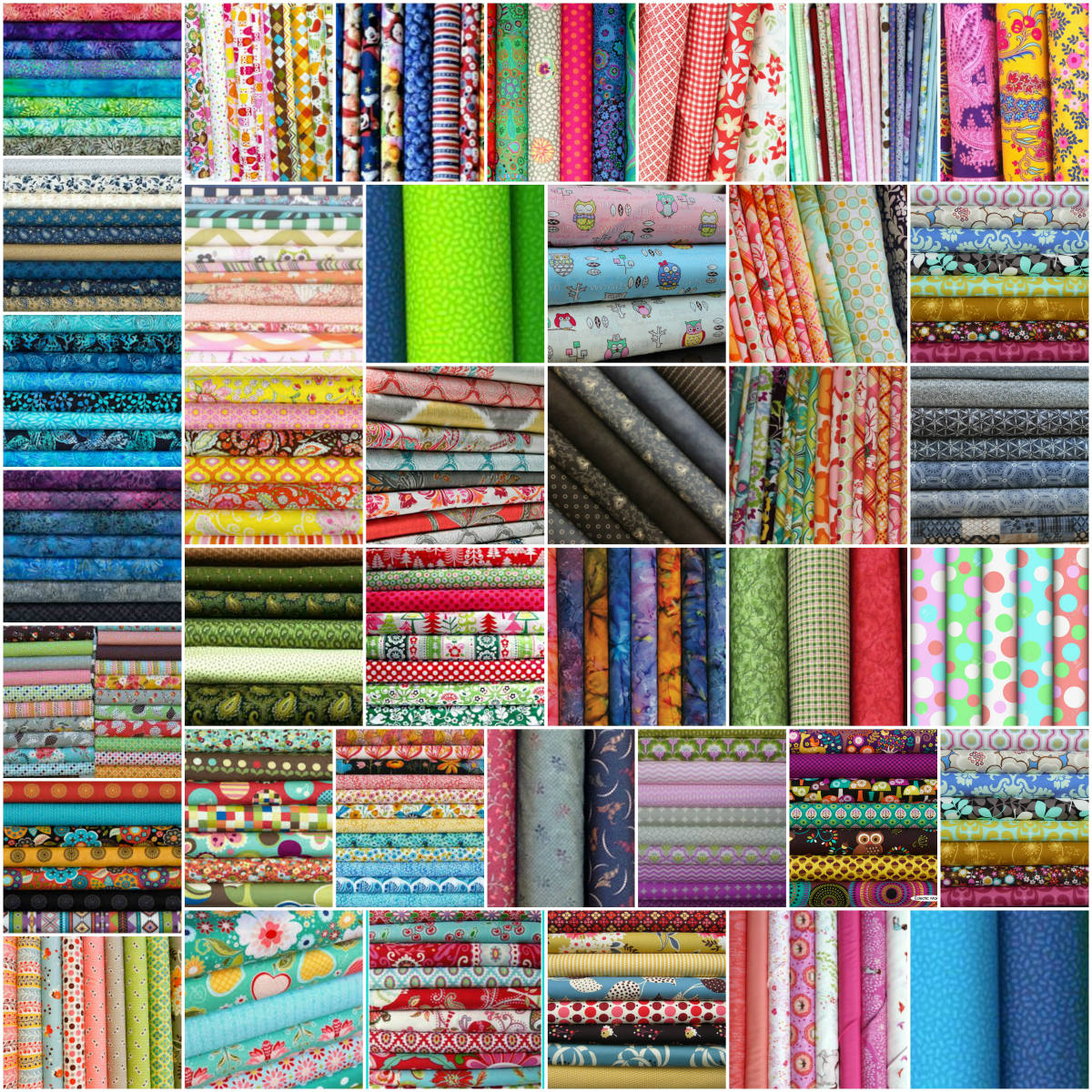 Solve Fabric Collage jigsaw puzzle online with 400 pieces