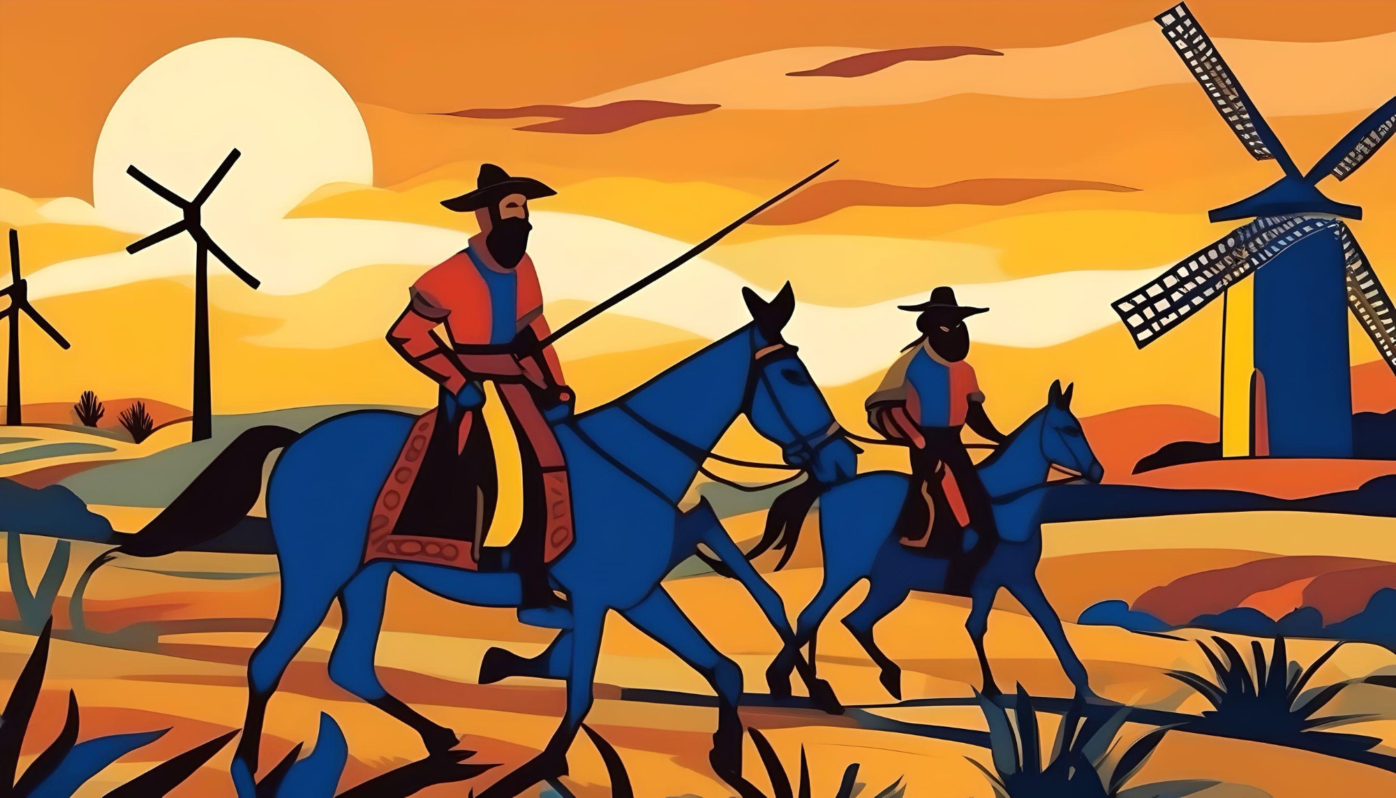 Solve Spanish Windmills jigsaw puzzle online with 220 pieces