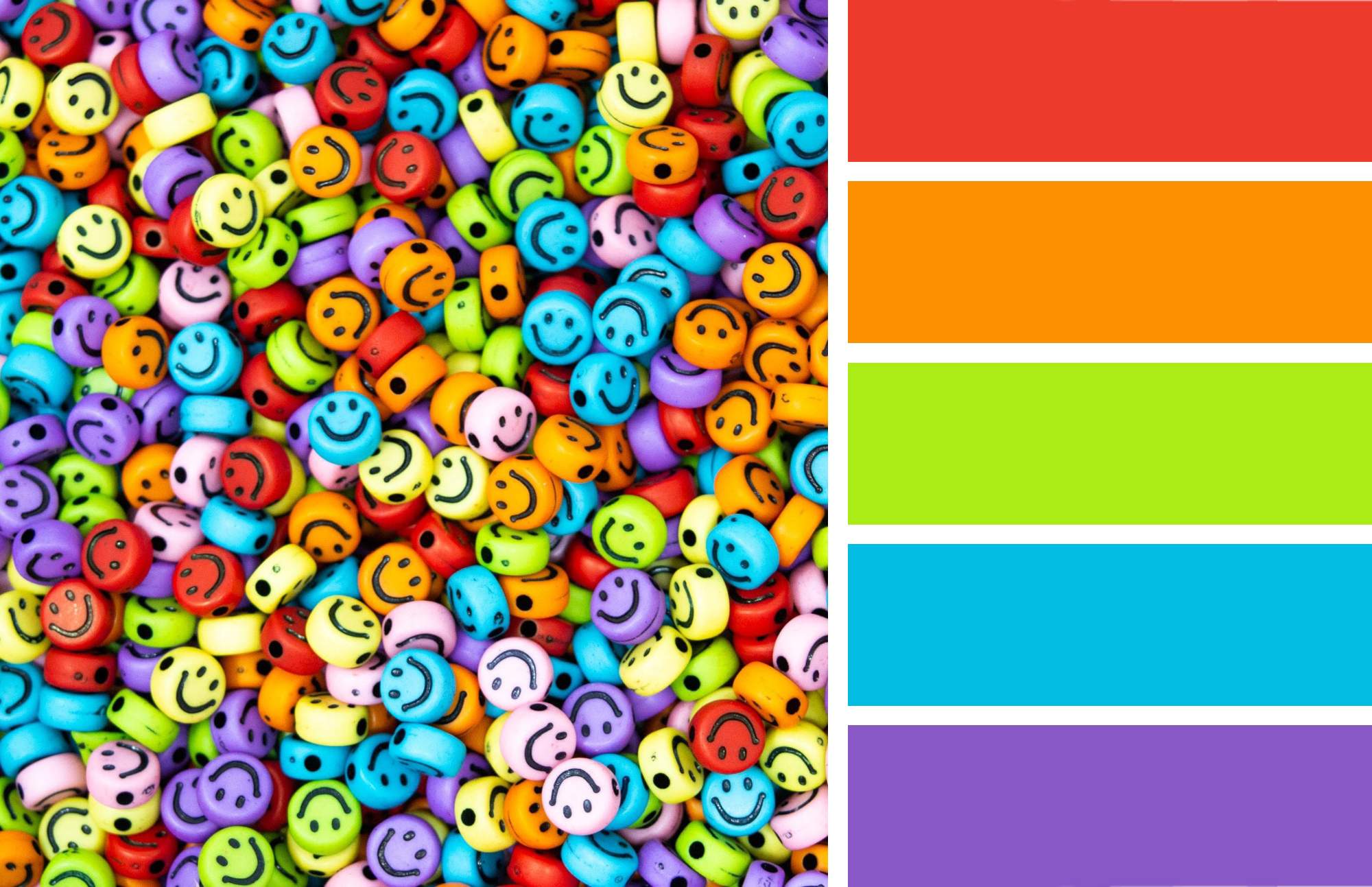 Solve Smiley Face Beads jigsaw puzzle online with 260 pieces