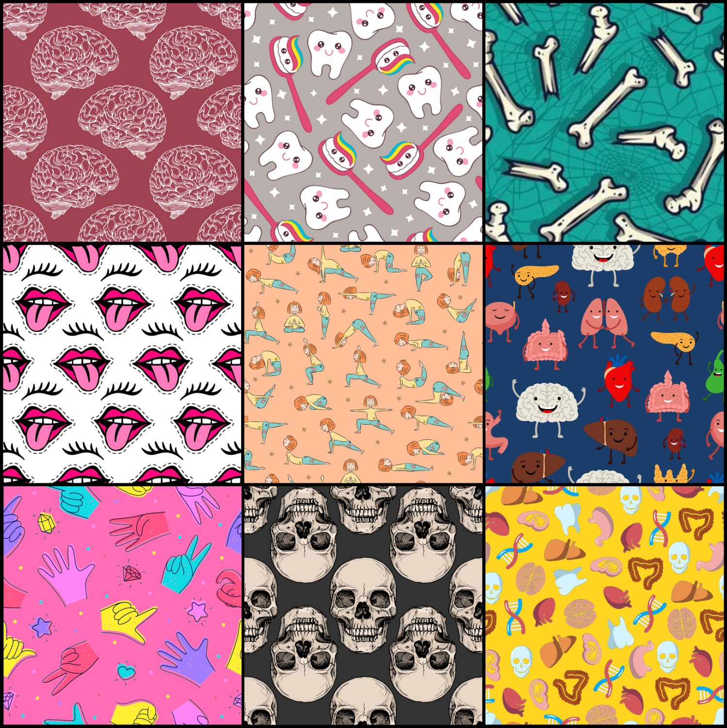 Solve Body patterns 2 jigsaw puzzle online with 144 pieces