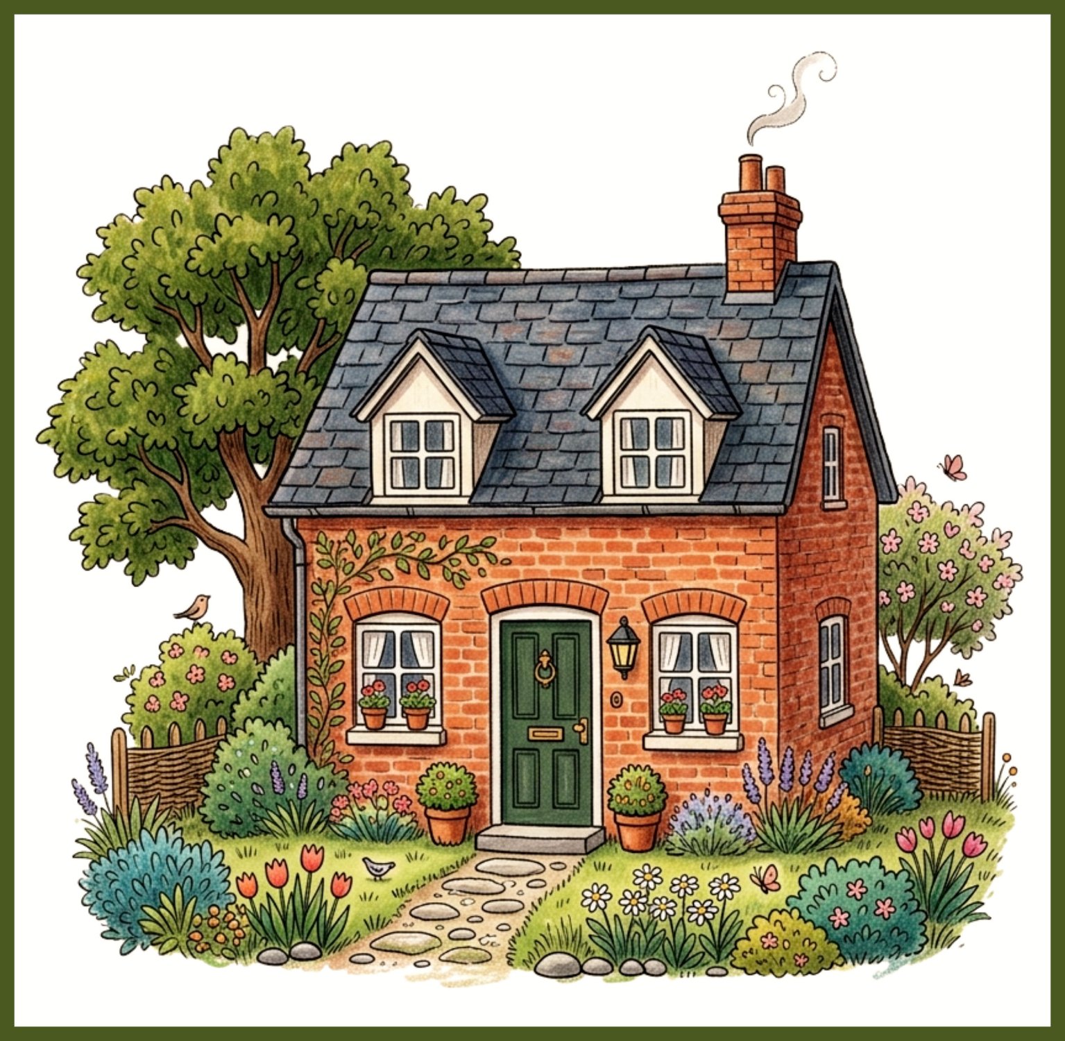 Solve Brick House, resizable 9 to 600 pieces jigsaw puzzle online with ...