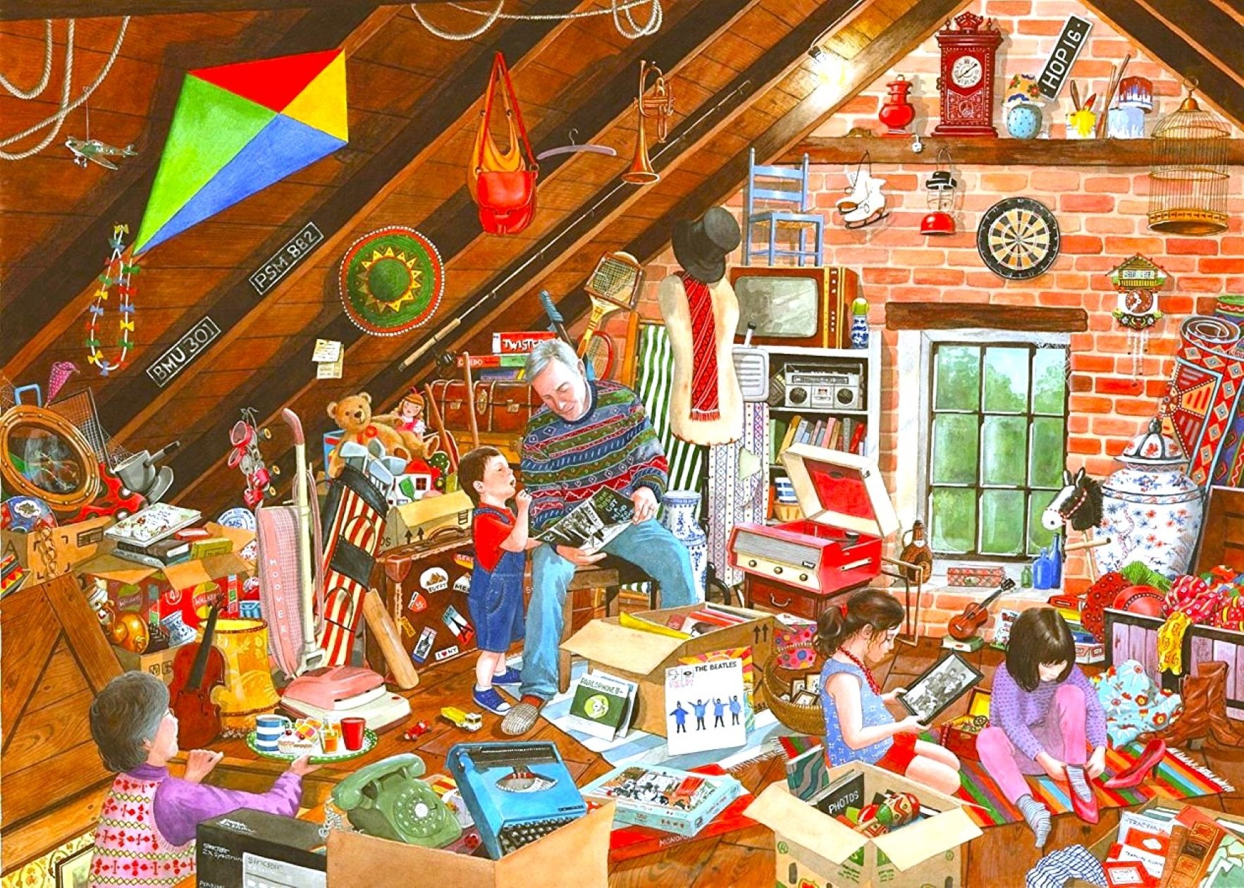 Solve In the Attic jigsaw puzzle online with 352 pieces