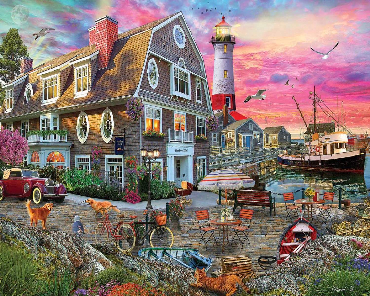 Solve Village de pêcheurs jigsaw puzzle online with 352 pieces
