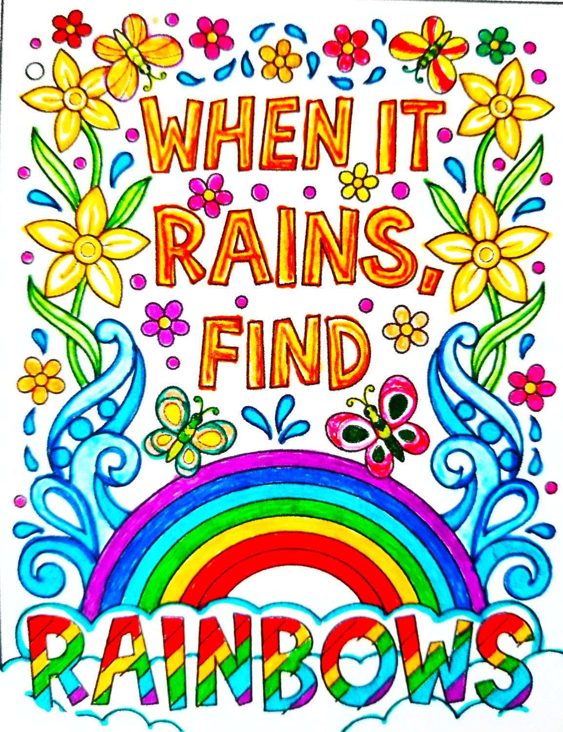 Solve Find Rainbows jigsaw puzzle online with 63 pieces