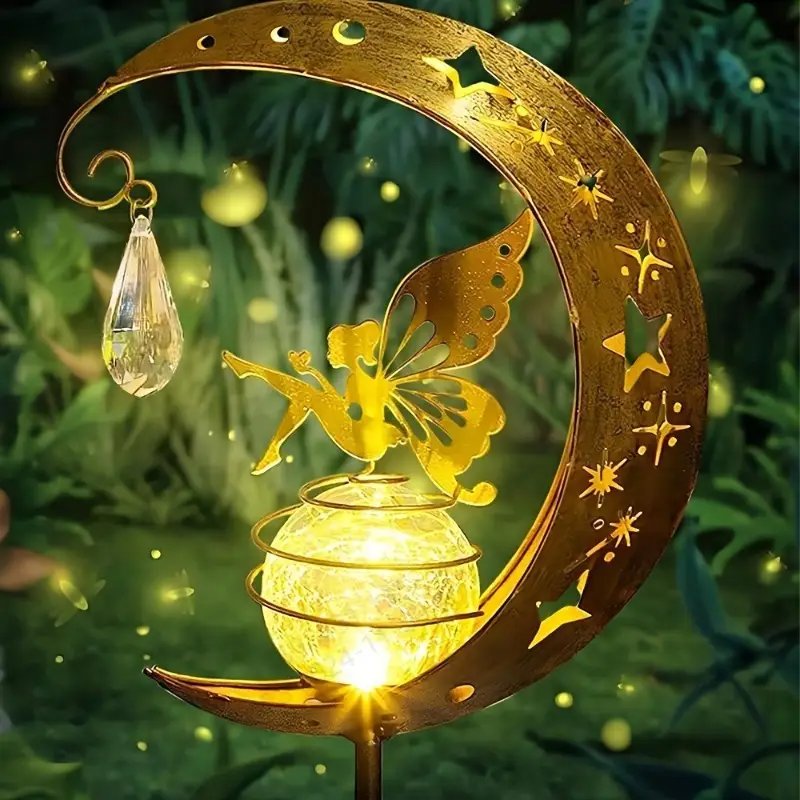 Solve Fairy Garden Stake Light jigsaw puzzle online with 81 pieces