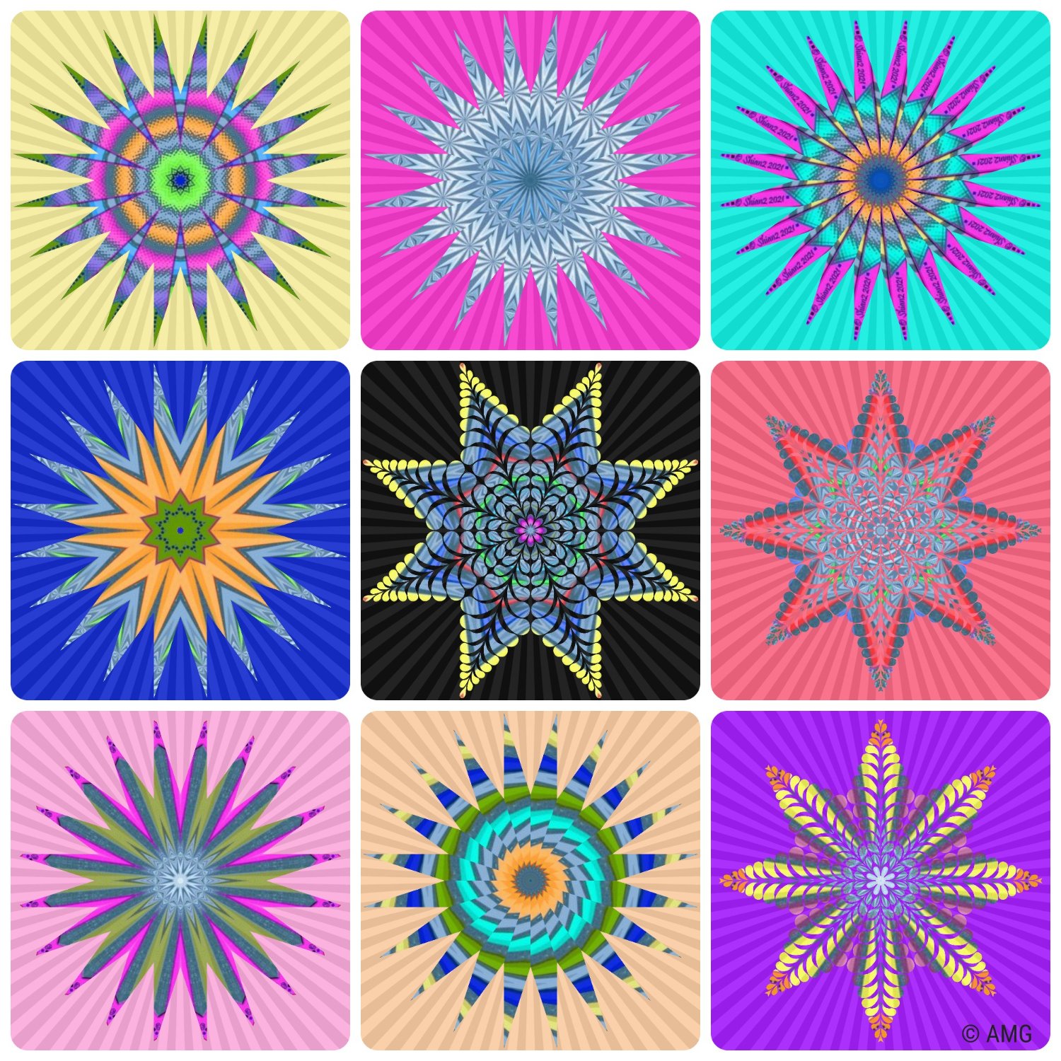 Solve Kaleido Stars From Shirley's Colourful Windmill jigsaw puzzle ...
