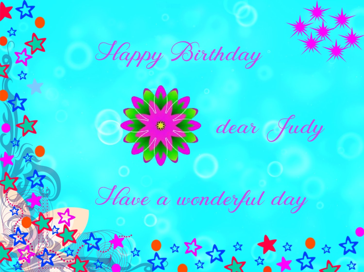 Solve Happy Birthday dear Judy (HeyJudeNM) jigsaw puzzle online with 12 ...