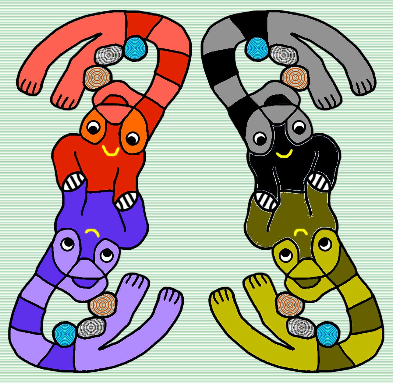 Solve three pebbles jigsaw puzzle online with 121 pieces