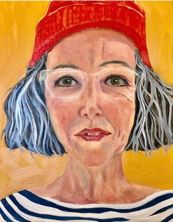 Solve PERCEPTION IS EVERYTHING-Woman in a Red Hat by Patricia Scanlon ...