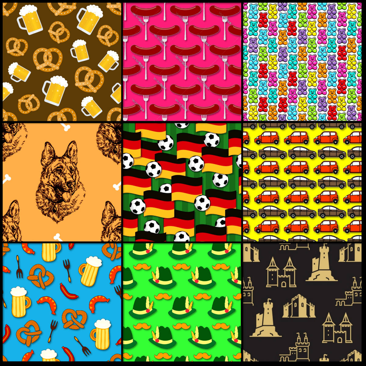 Puzzle | 225 pièces | Germany patterns | Jigidi